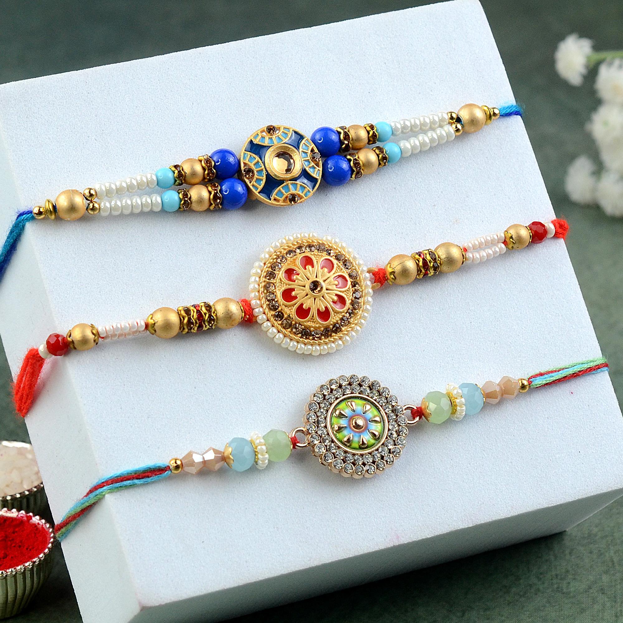 Colourful Shield Rakhi Set 1710 | Rakhi Hampers