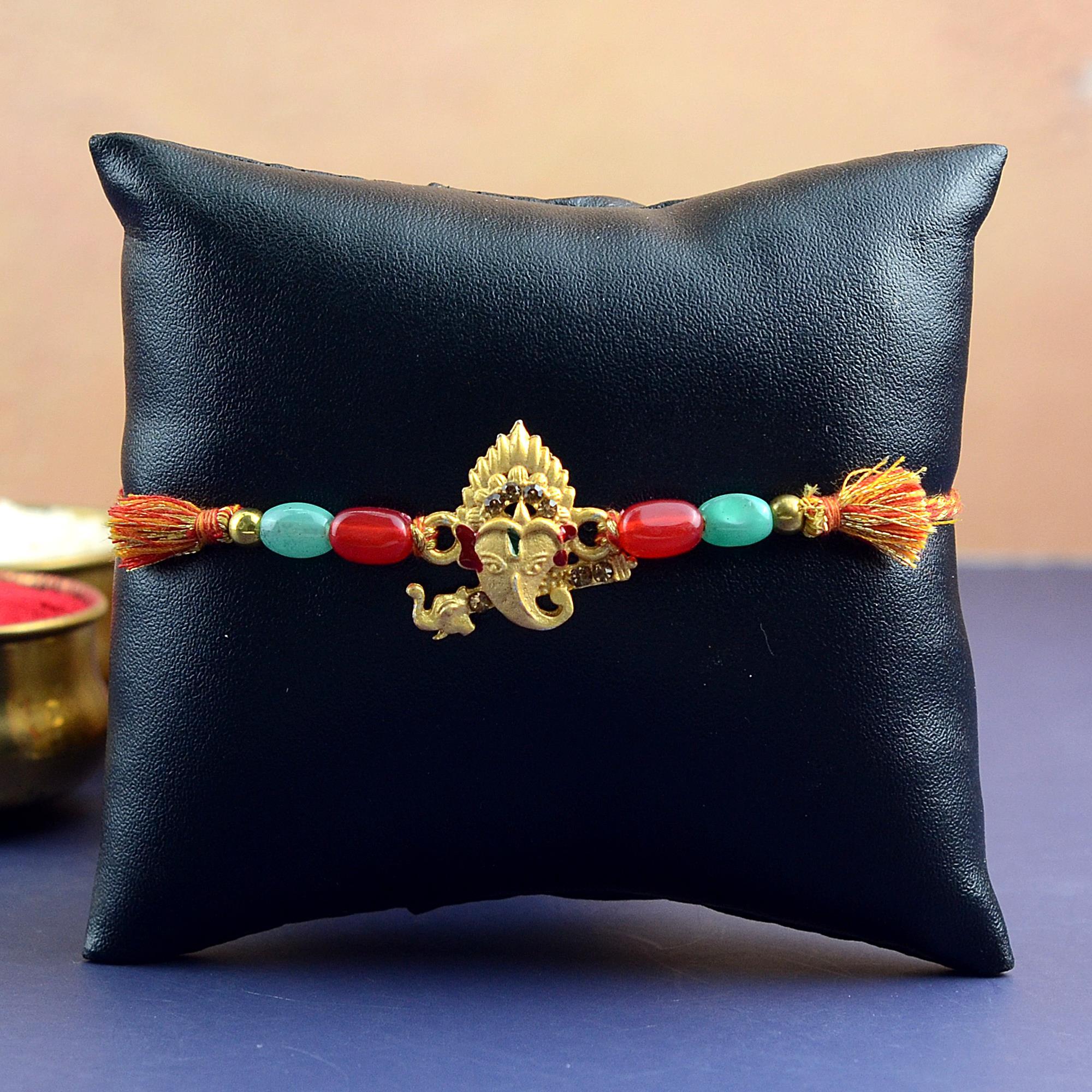 Ganesh Leaf Rakhi | Rakhi to Chennai