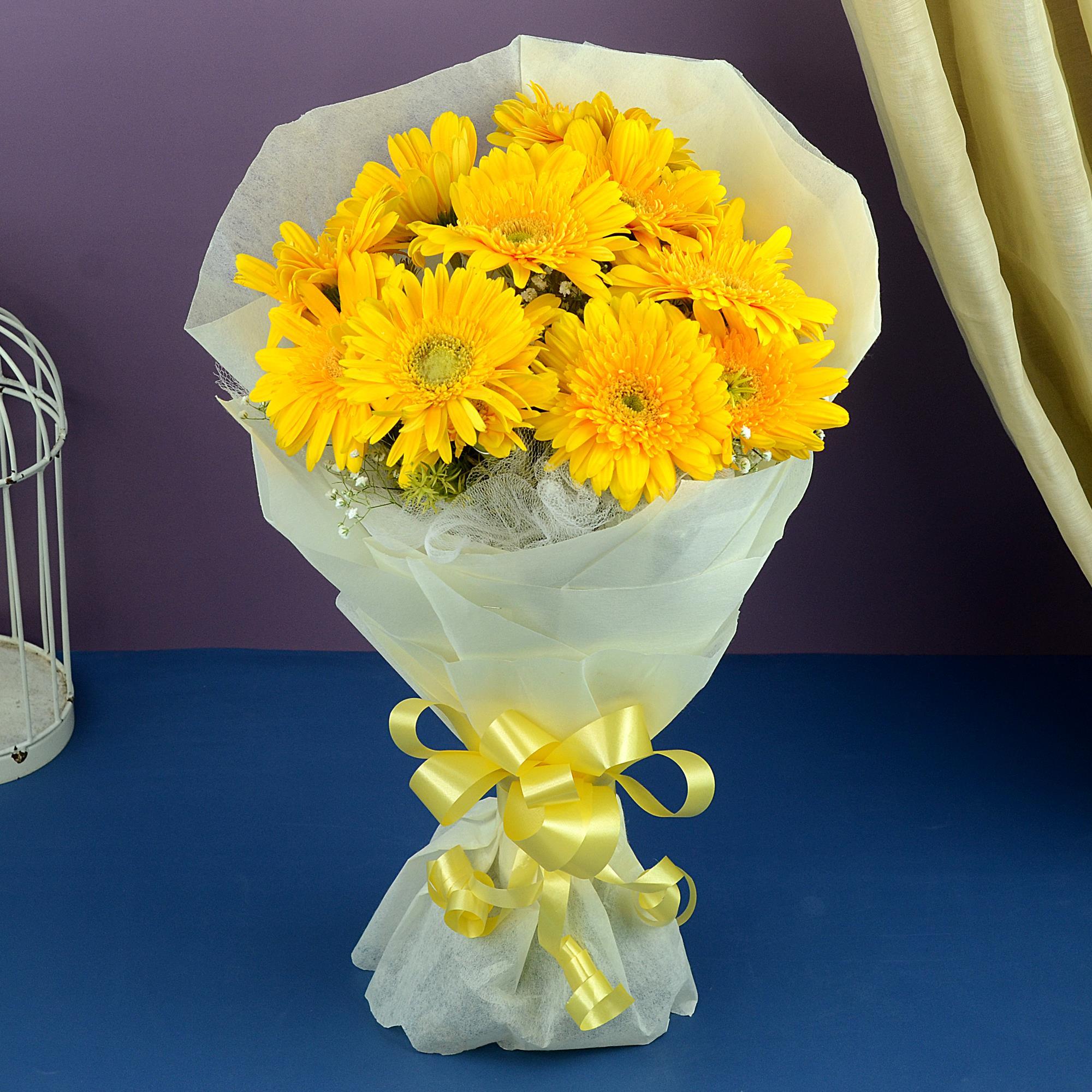 Charismatic Gerberas Bouquet | Assorted Flowers