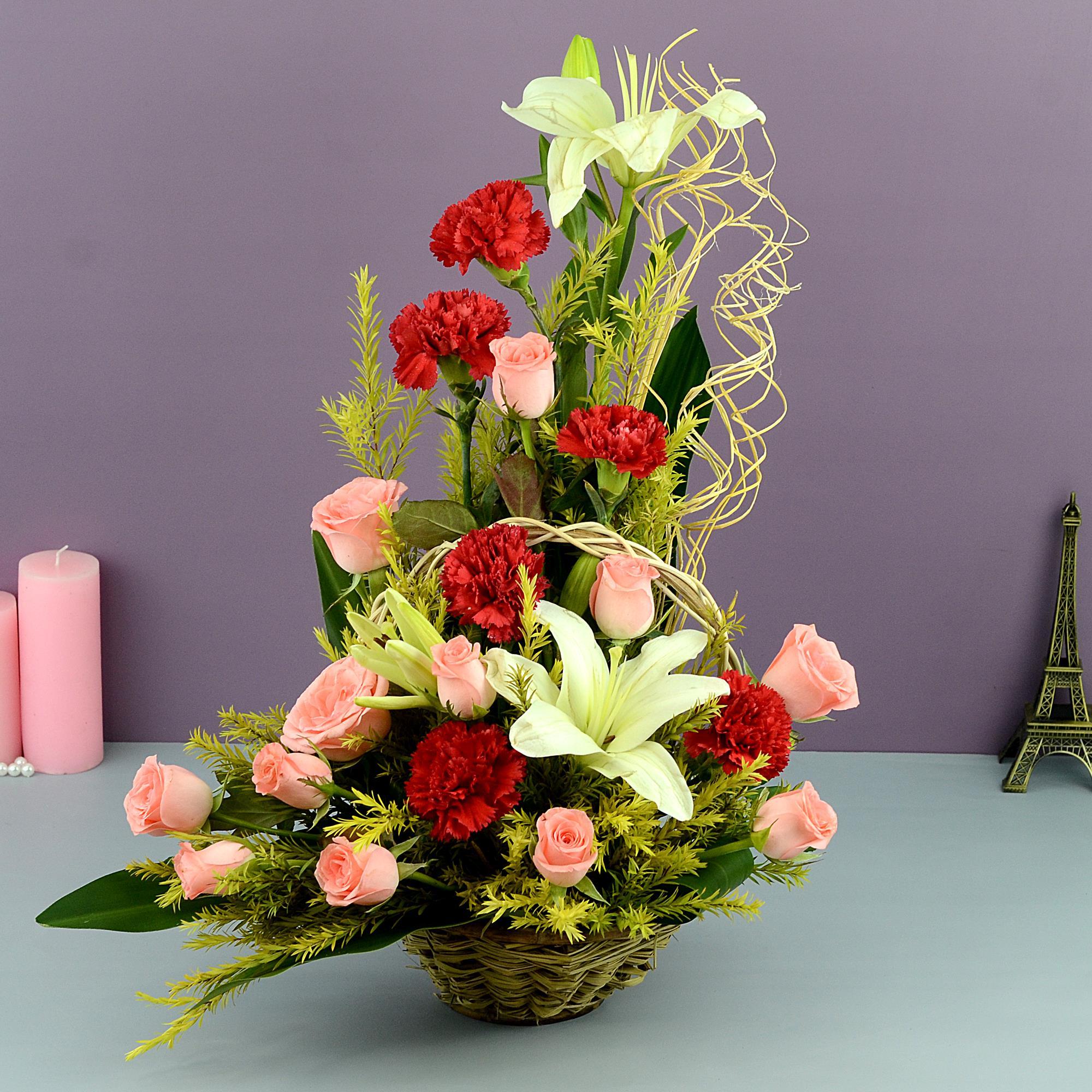 Beautiful Basket of Flowers | Exotic Flowers