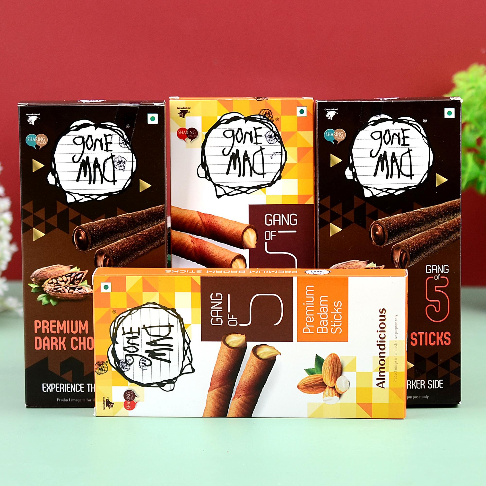 Choco & Almond Sticks Combo | Only Chocolates