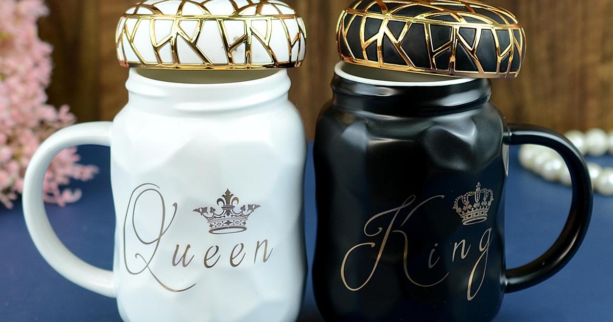 King & Queen Mug Set | Kitchen & Tableware Gifts