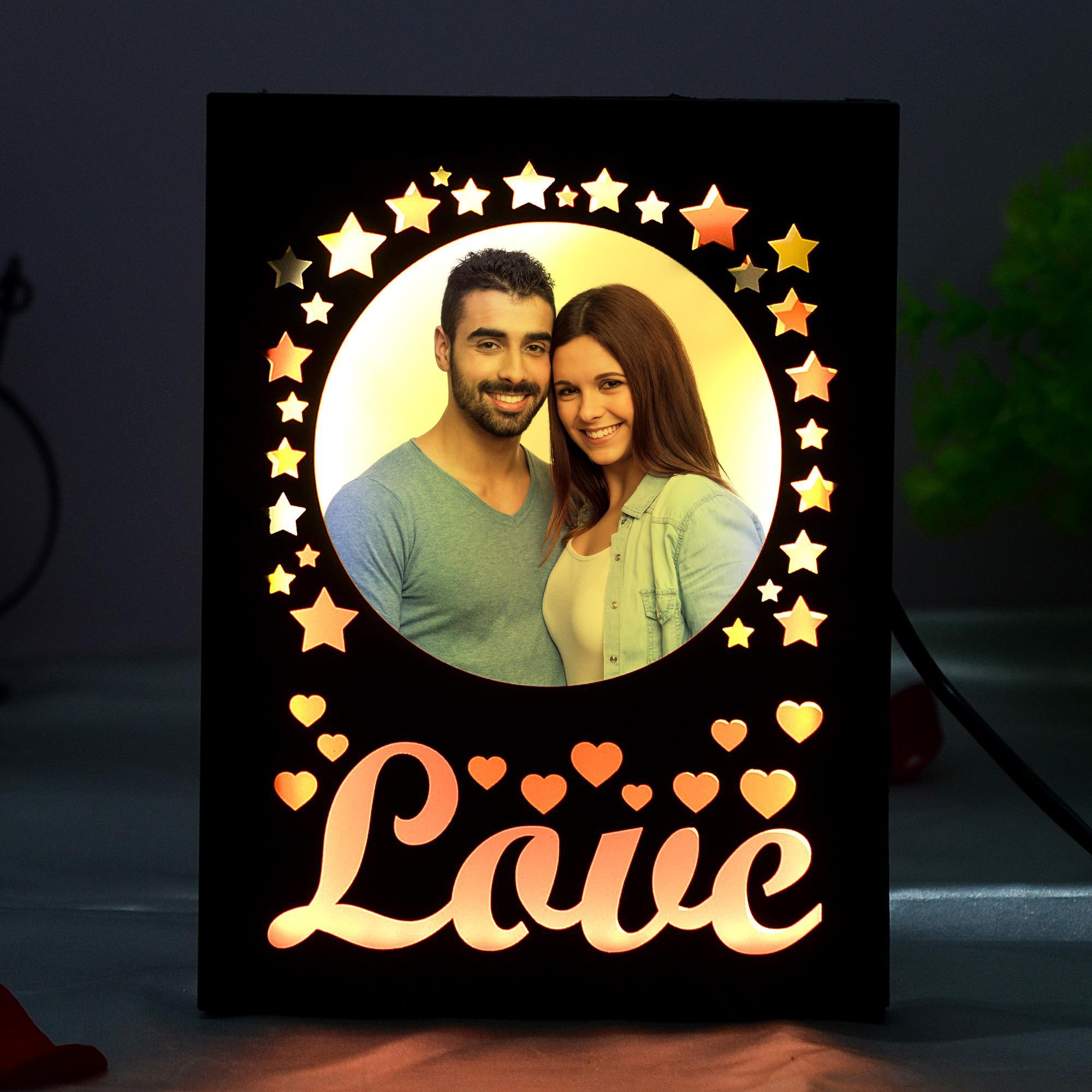 LED Love Personalized Frame, Personalized Photo Frames