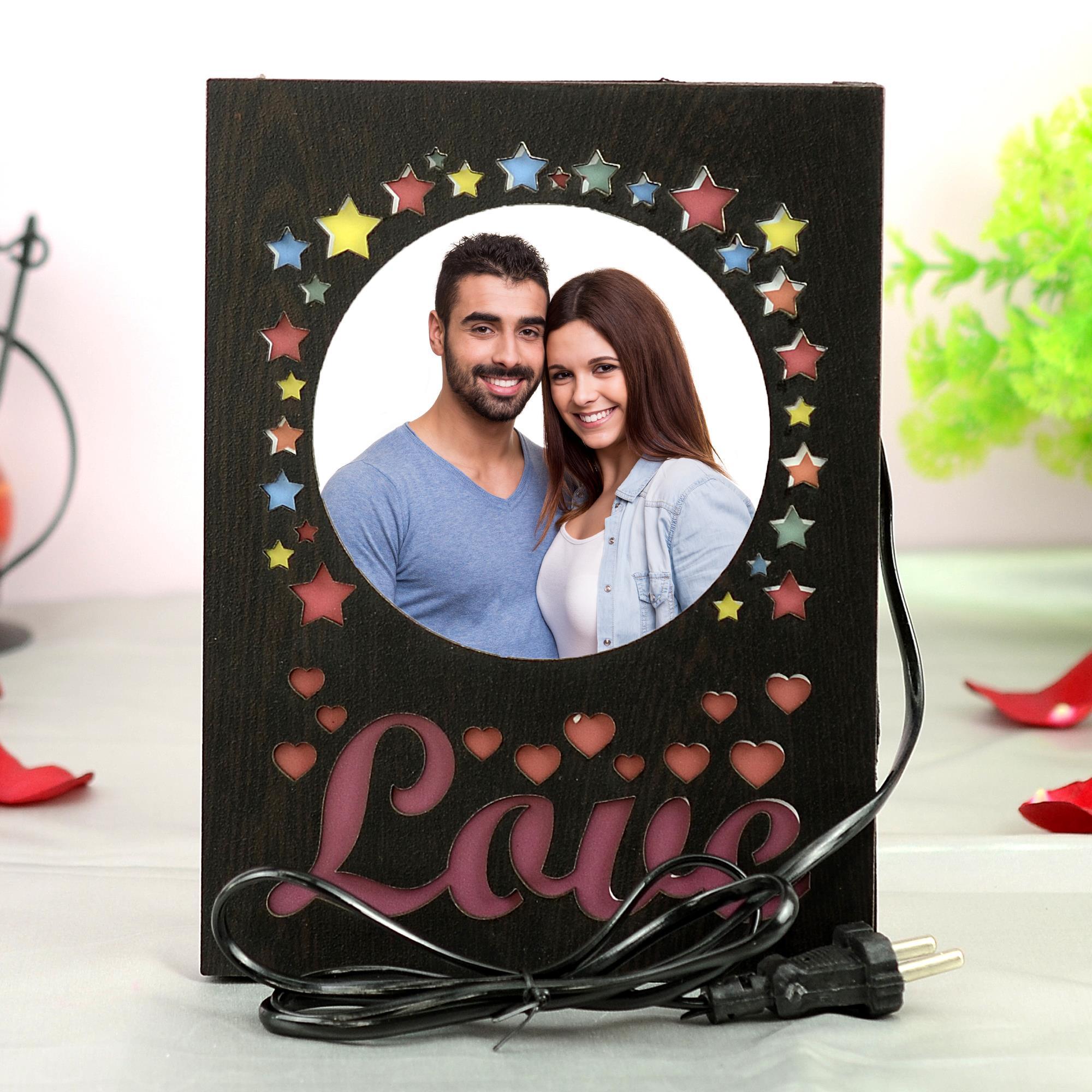 LED Love Personalized Frame, Personalized Photo Frames