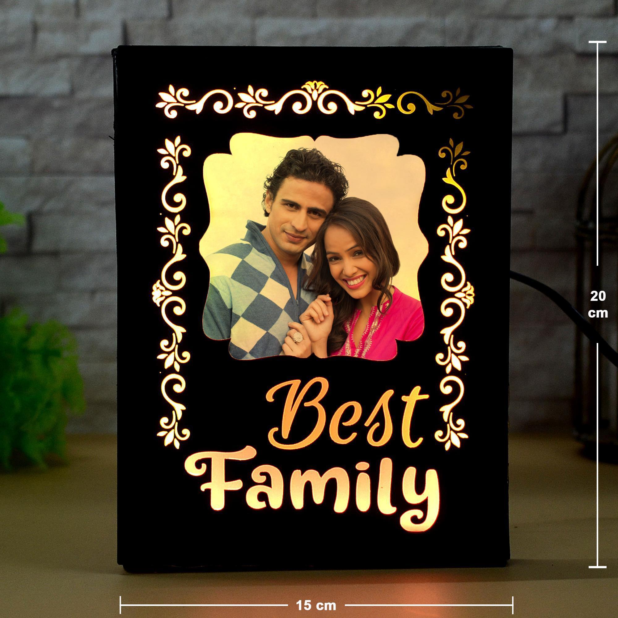 LED Best Family Photo Frame, Personalized Photo Frames