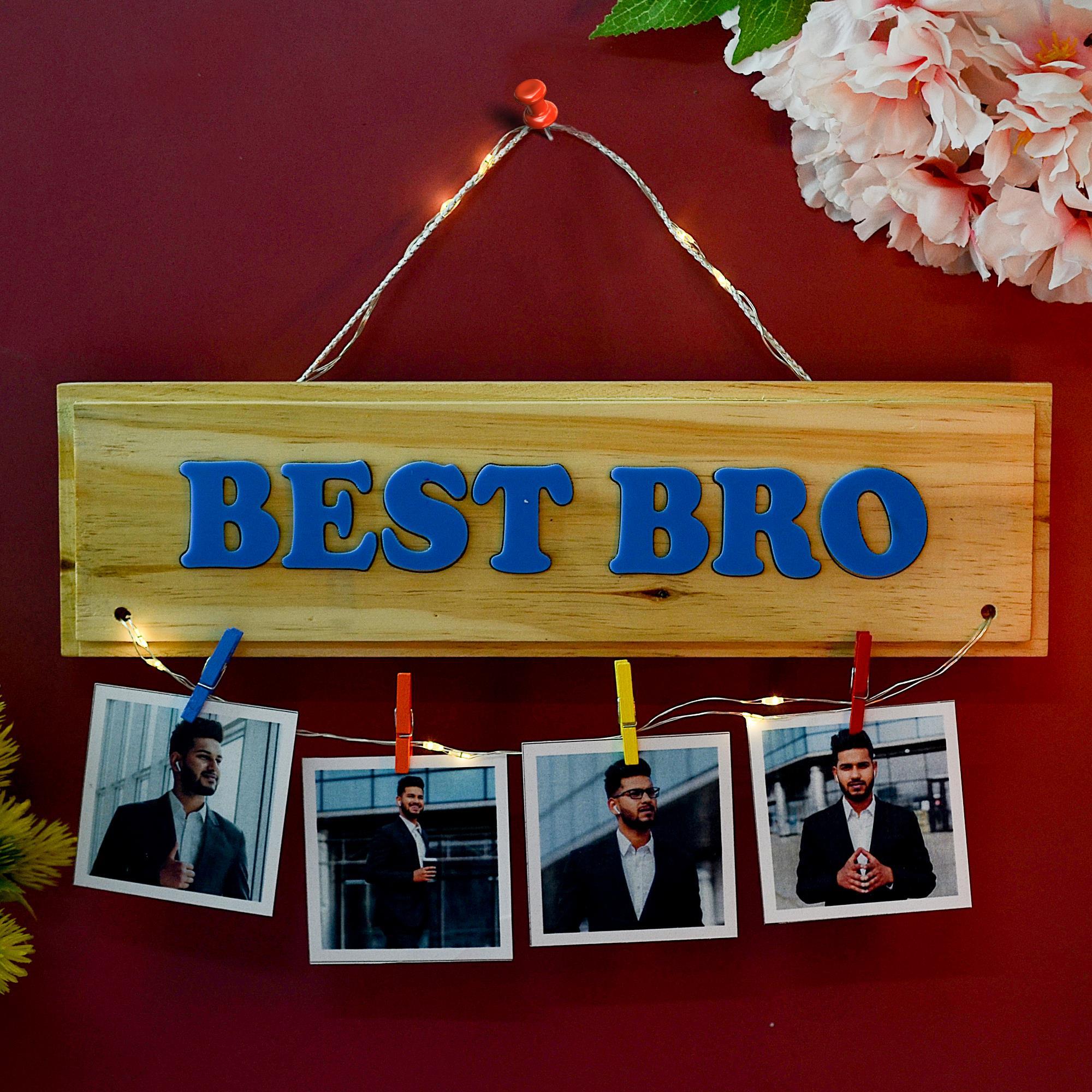 Best Bro Personalized LED Frame, Personalized Photo Frames
