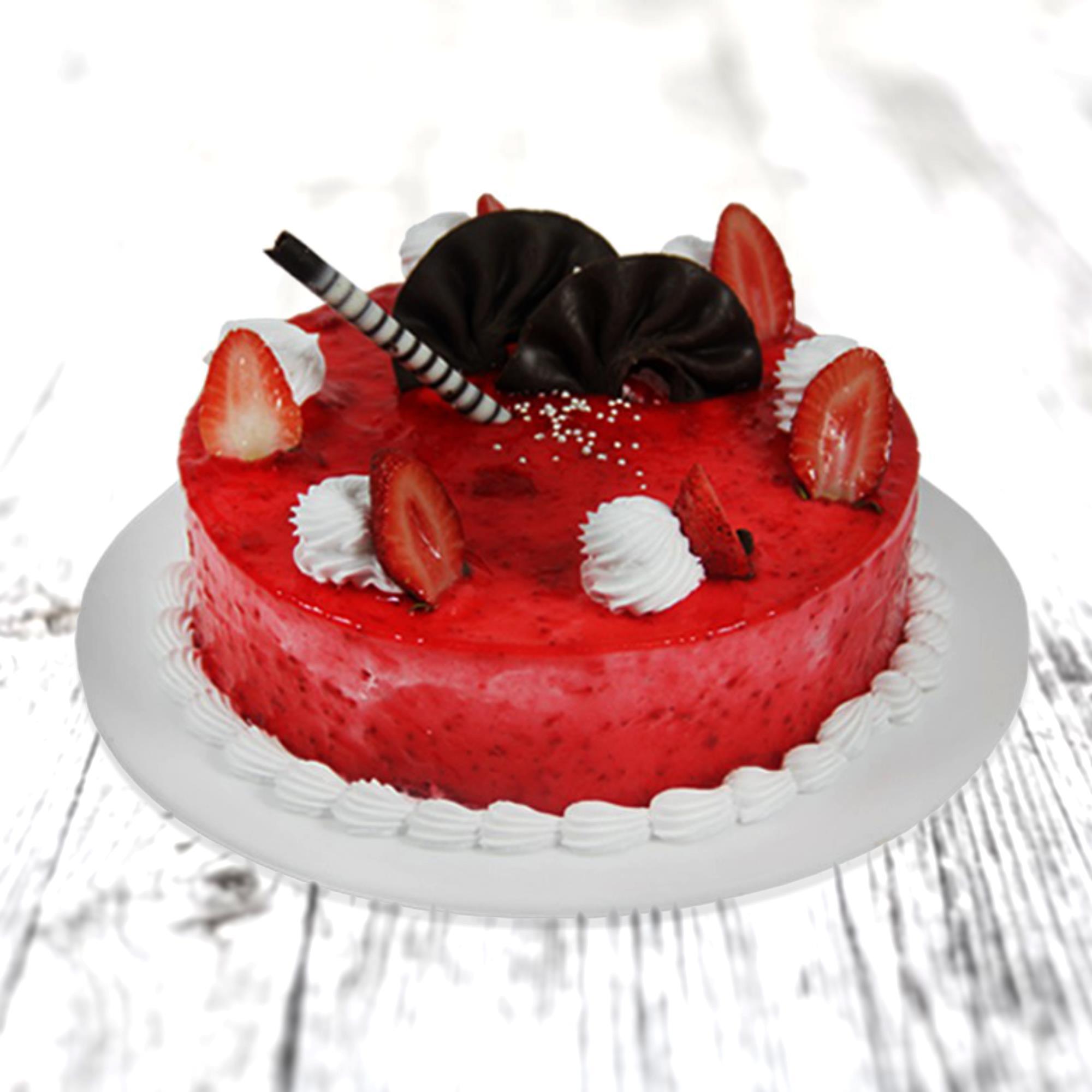 Strawberry Cake 1/2 Kg - CJ | Celejor Bakery Mumbai