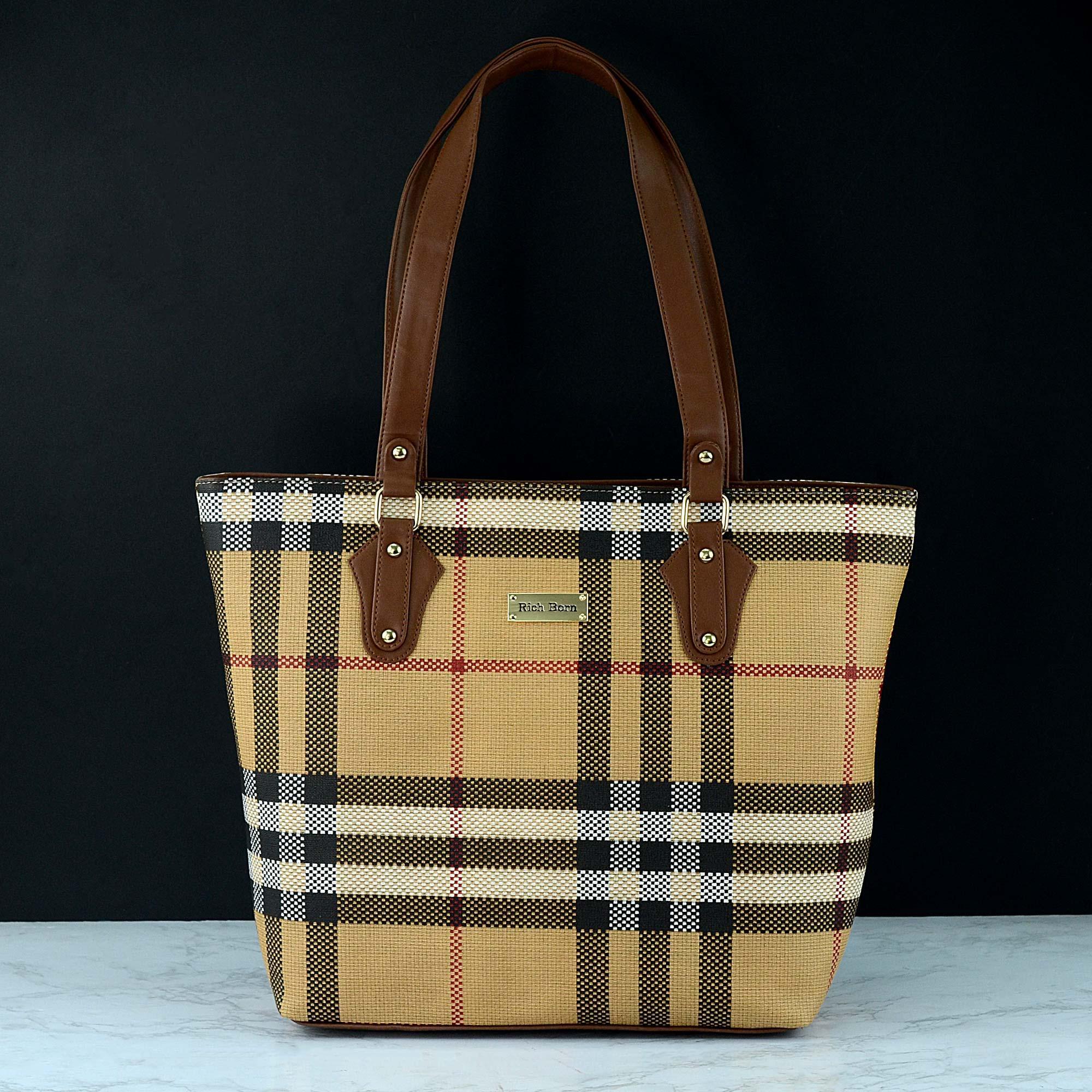 Checkered Tote Bag | Handbags