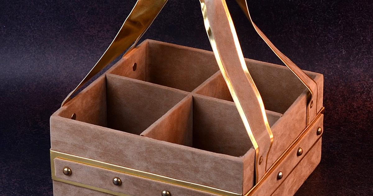 Beige Velvet Box | Gift Baskets Range