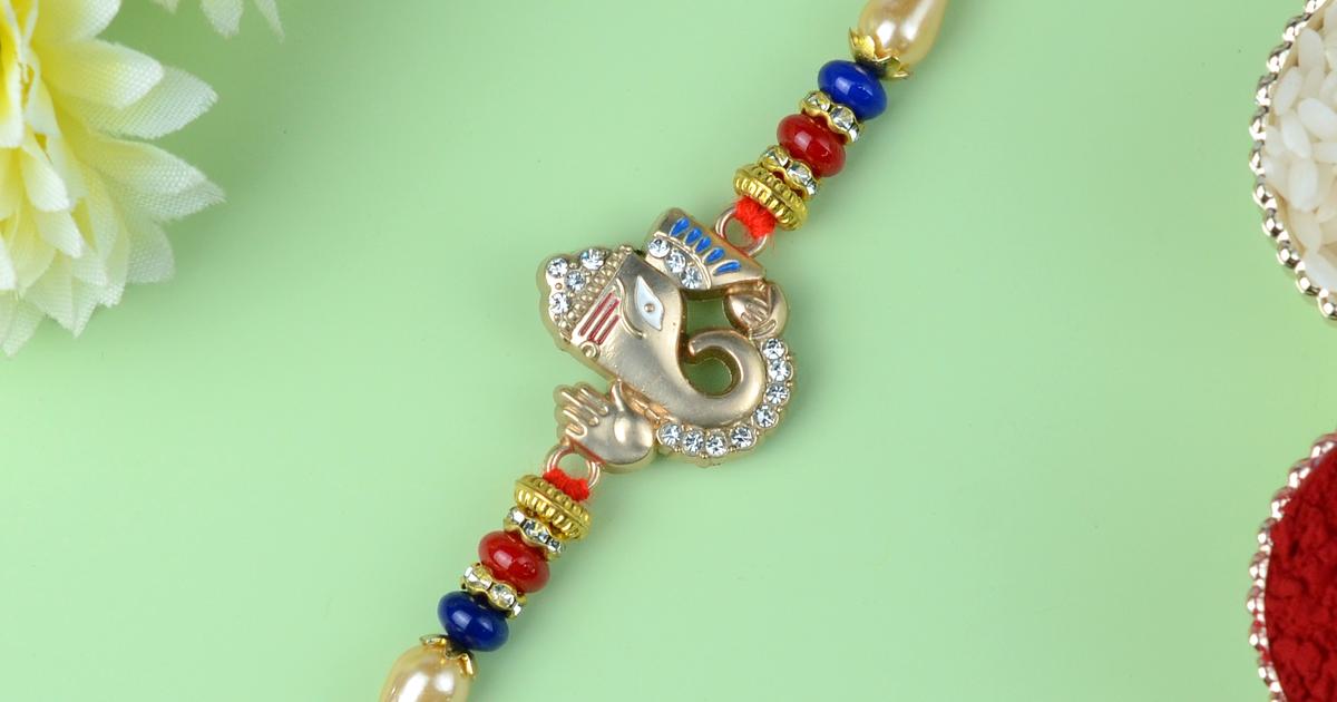 Royal Ganesh Rakhi | Rakhi to New Delhi