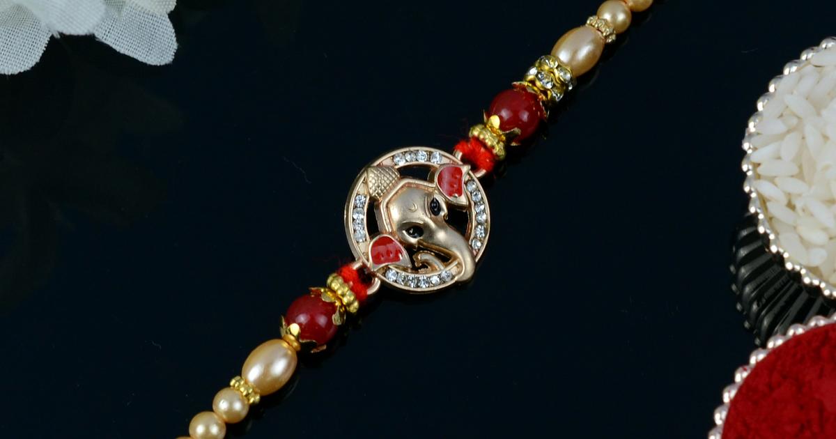 Ganesh in a Ring Rakhi | Rakhis