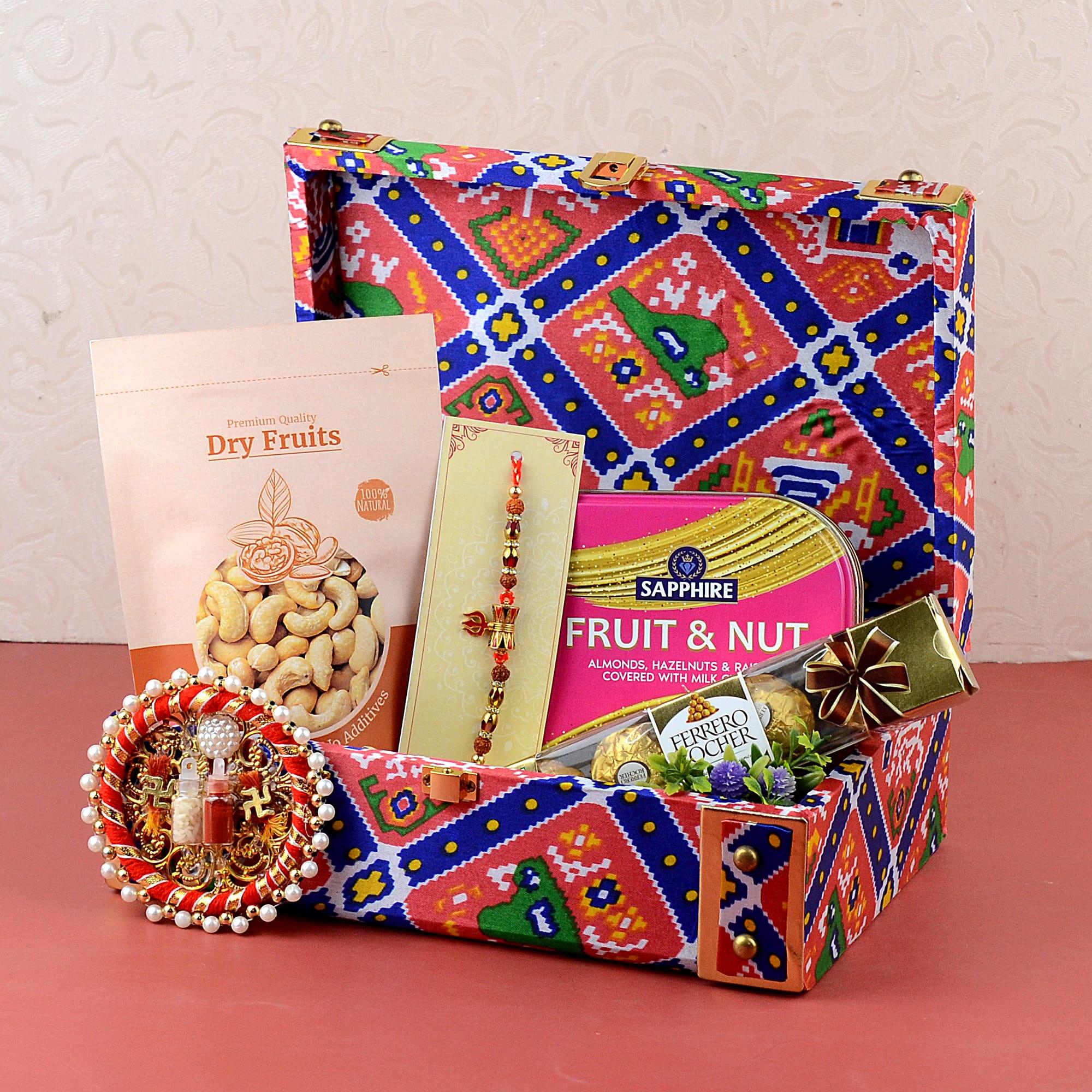 Rakhi Celebrations Galore Hamper | Choco DryFruit Hampers