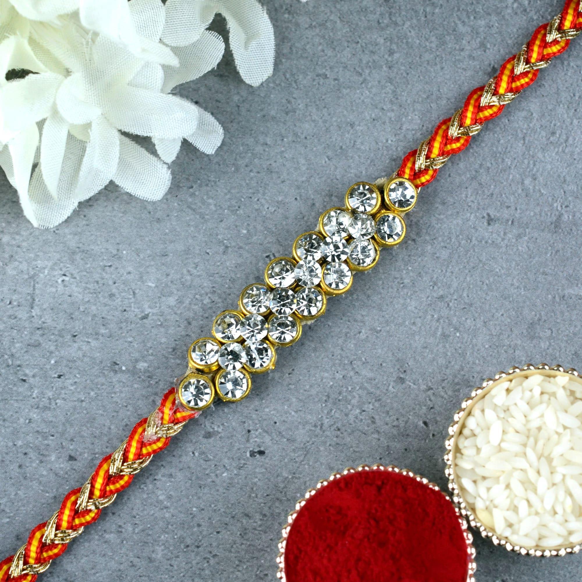 Deluge of Diamonds Rakhi BR117 | Exclusive Rakhi