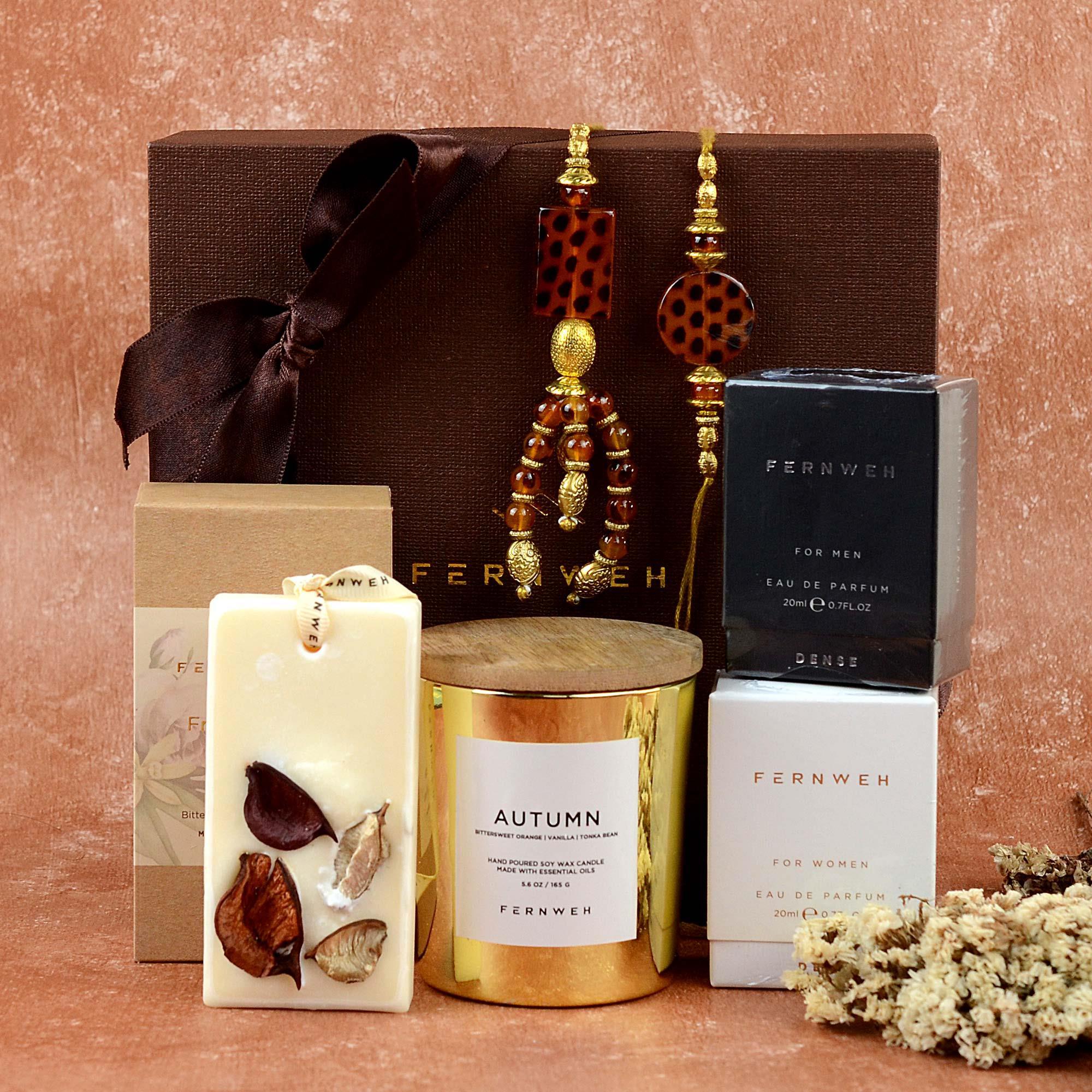Rakhi Mesmerizing Fragrance Hamper | Bhaiya Bhabhi Hamper