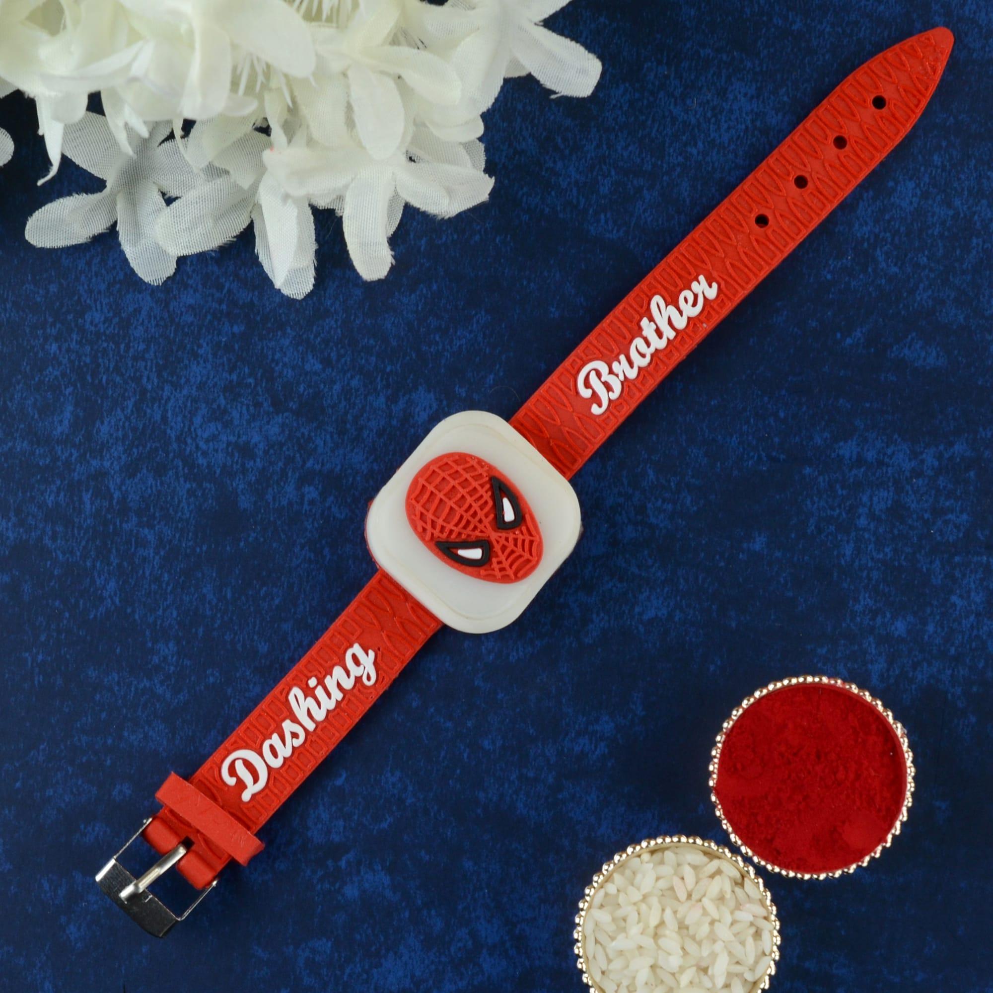 Spiderman Kids LED Rakhi MV744 | Superhero Rakhi