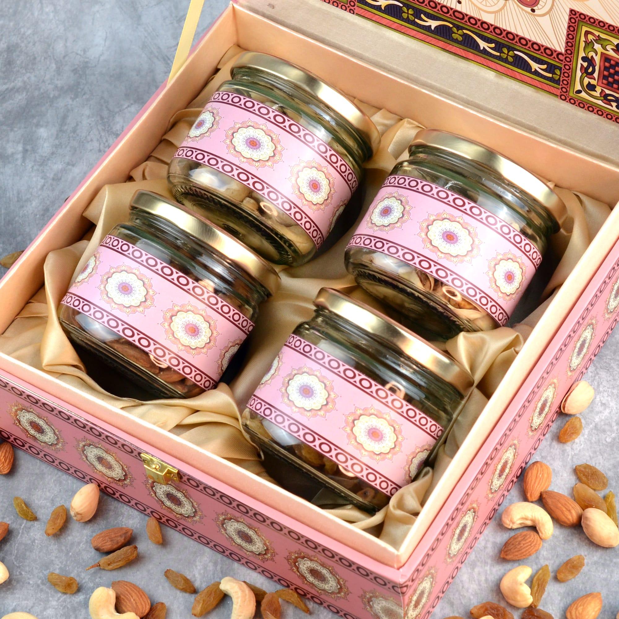 Pretty Pink Dry Fruit Hamper | Dry Fruit Hampers, Diwali