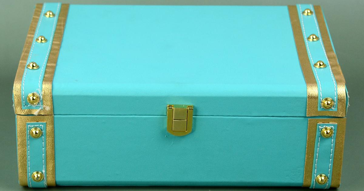 Teal Trunk Box | Gift Boxes
