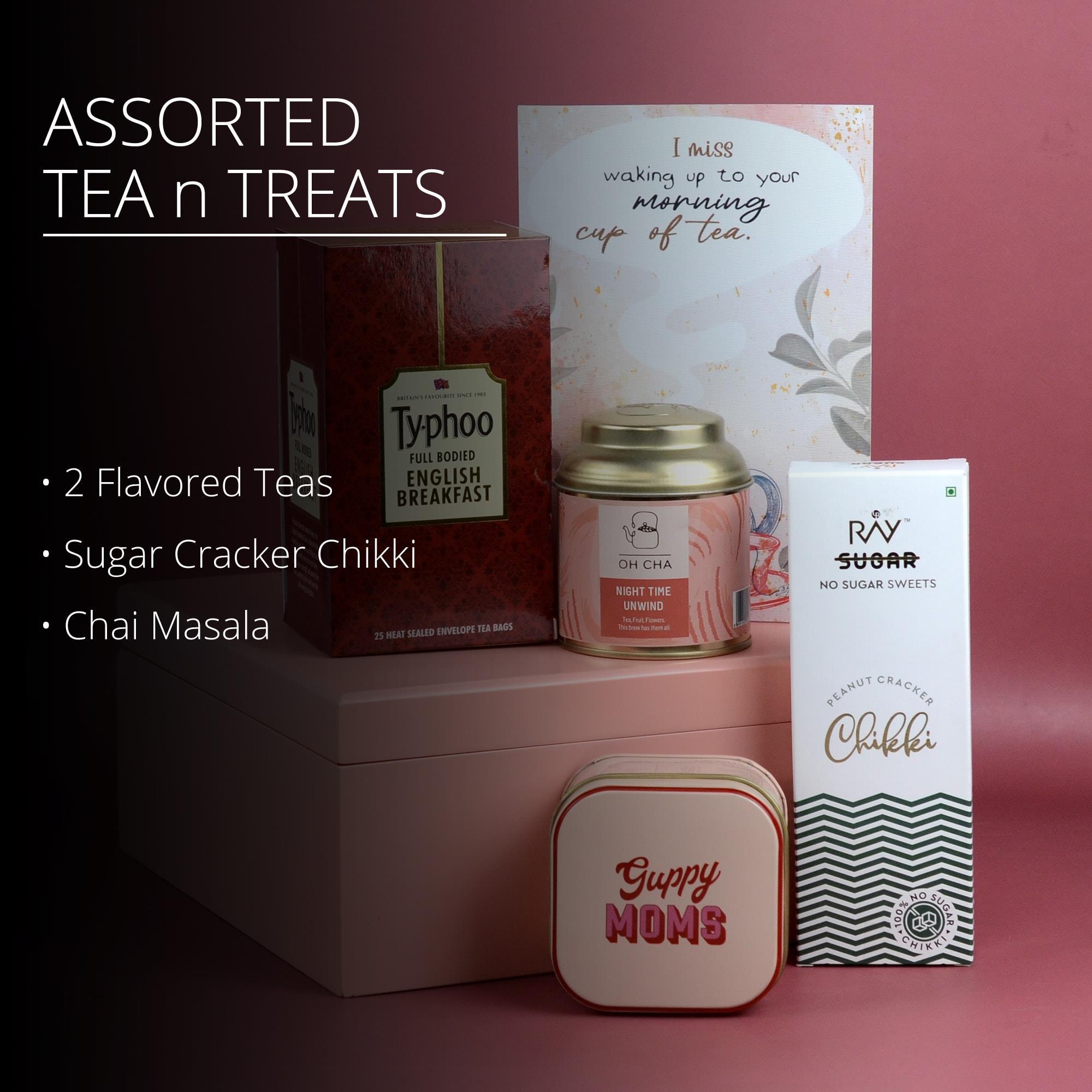 Assorted Tea n Treats Box | Gift Hampers for Mother