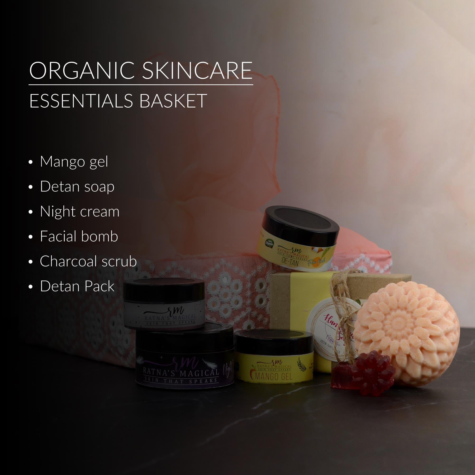 Organic Skincare Essentials Basket | Mothers Day, Aus to India
