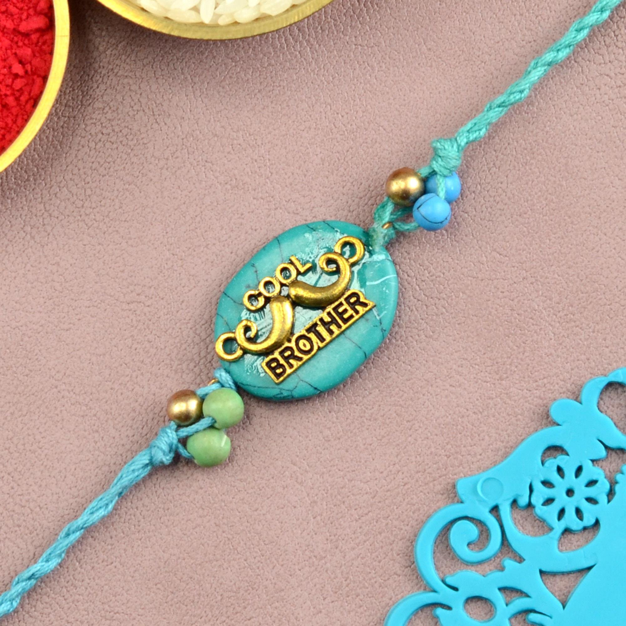 Cool Brother Turquoise Rakhi | Unique Rakhi