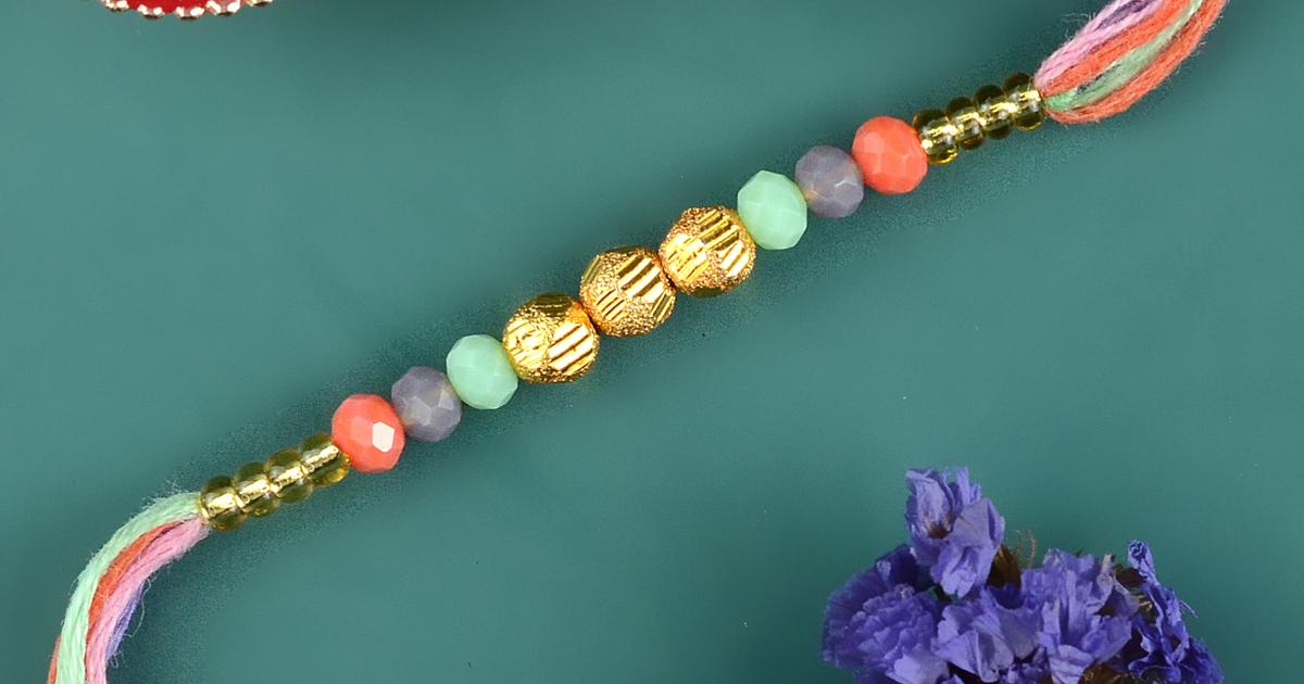 Pastel Colours Dori Rakhi | Rakhi Dori