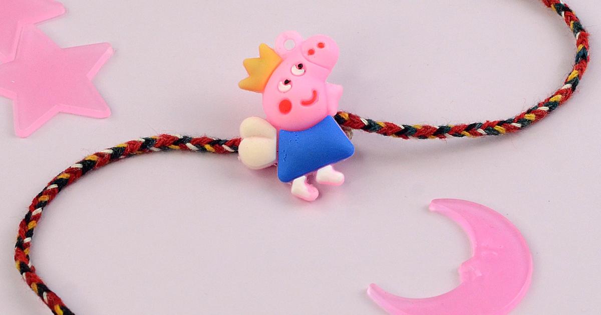 Small Peppa Pig Kids Rakhi | Cartoon Character