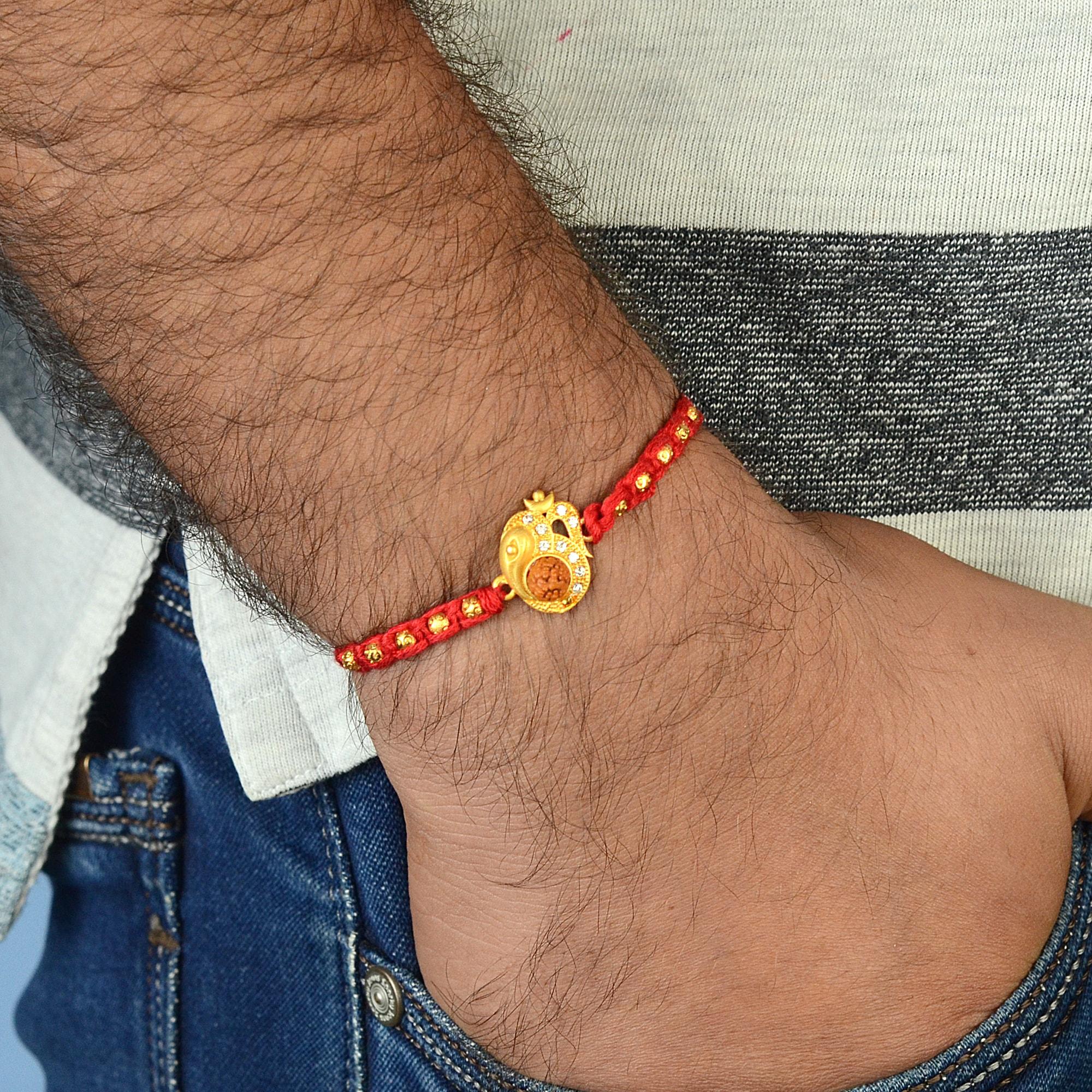 Om Rudraksh Ganesh Rakhi | Ganesh Rakhis
