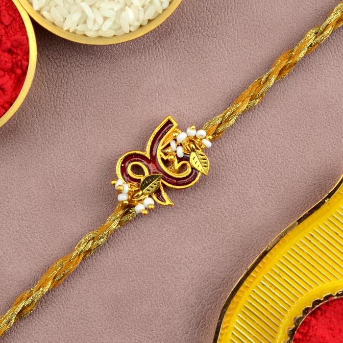 Pure Silver Swastik Rakhi | Divine Rakhi