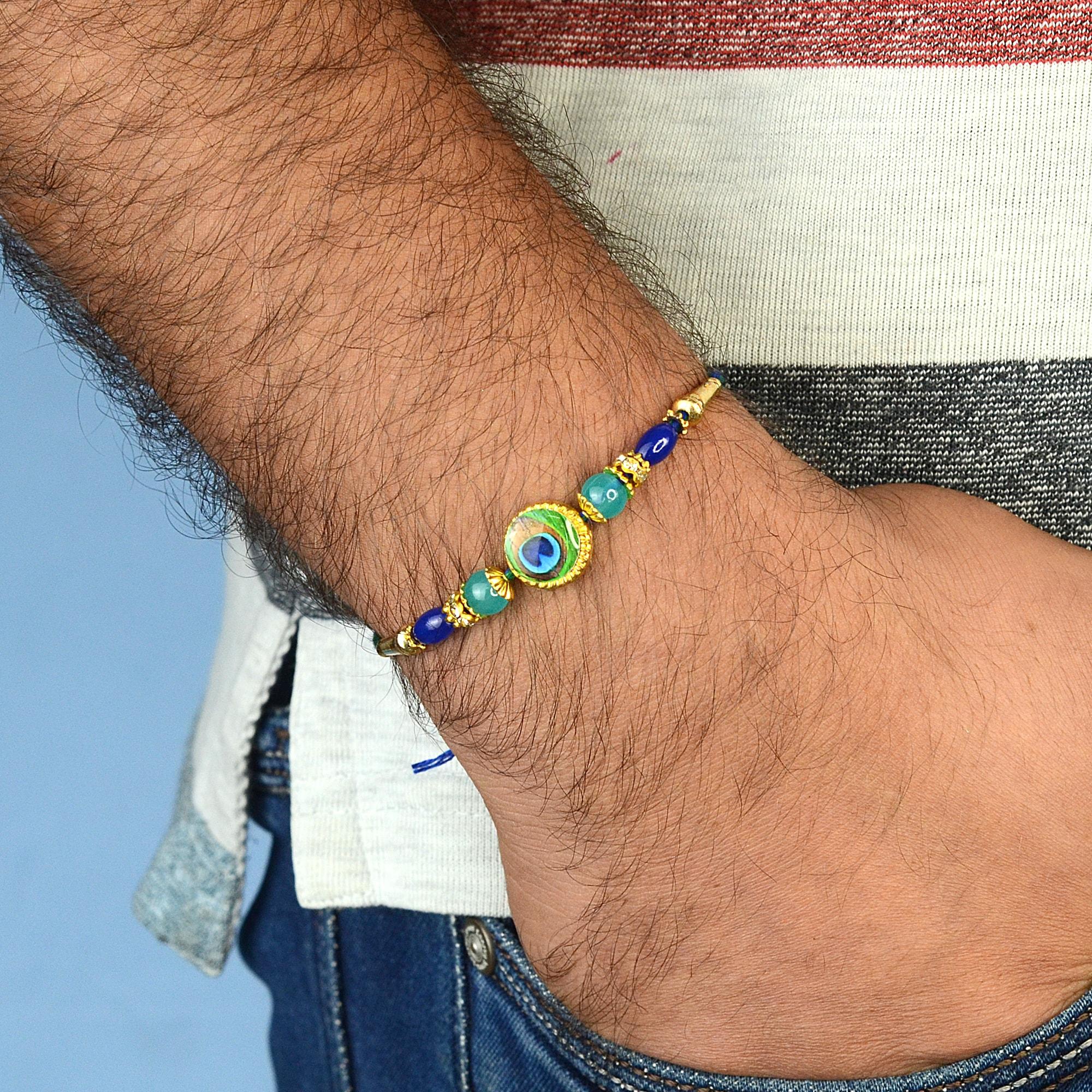 Peacock Resin Rakhi | Peacock Rakhi