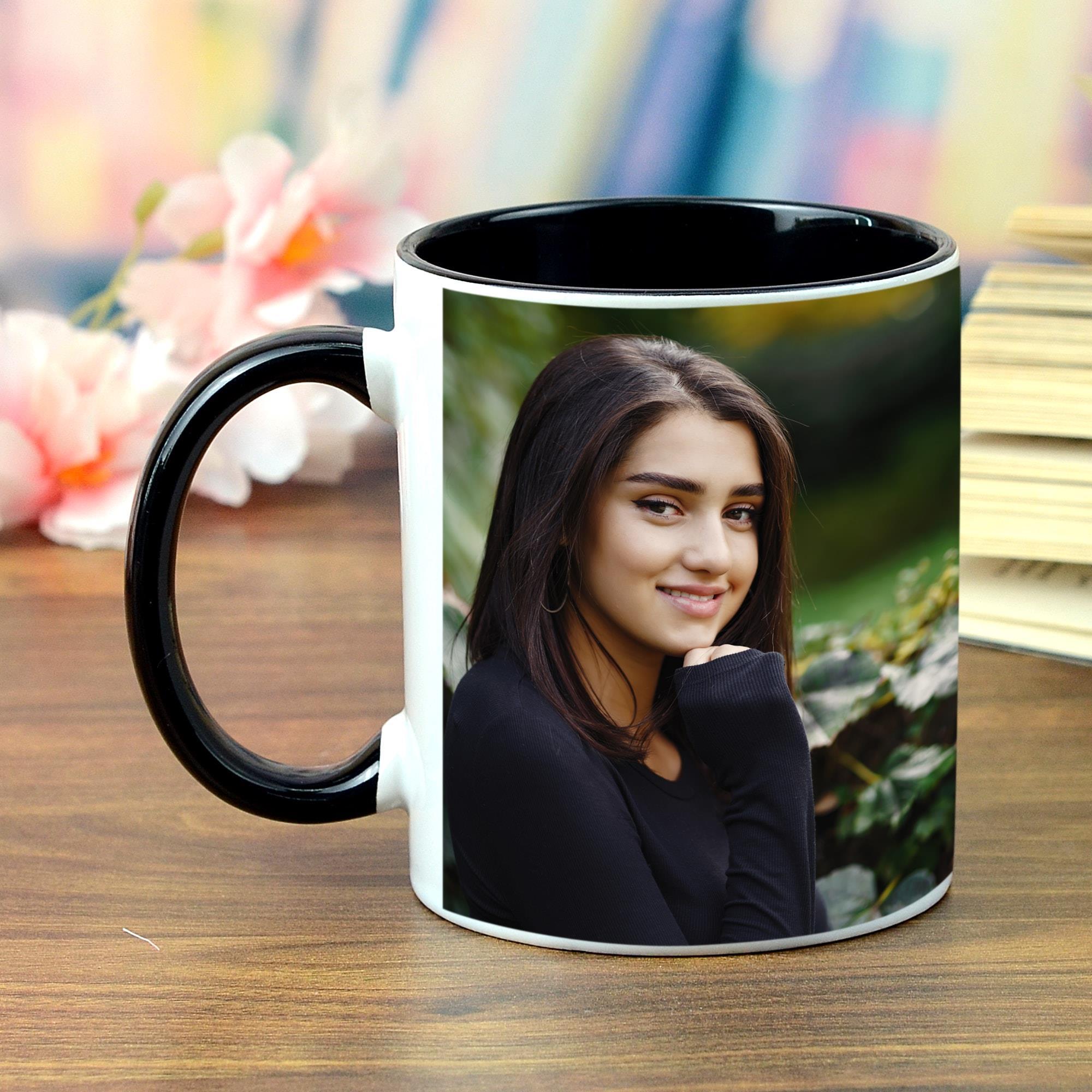 Inner Black Personalized Mug, Personalized Photo Mugs