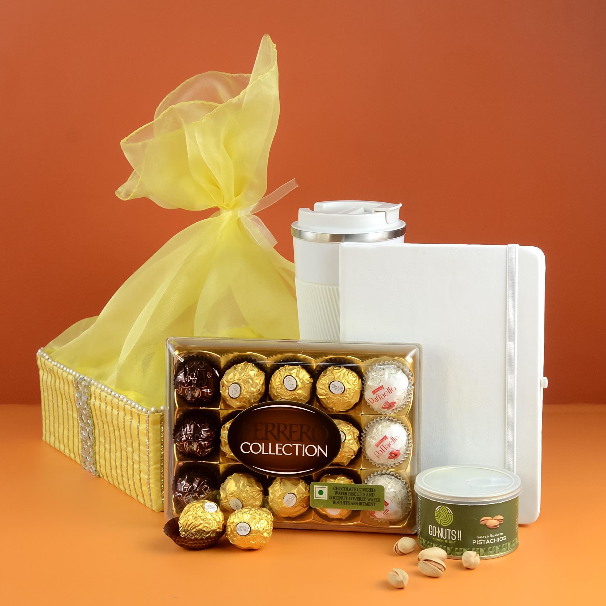 Exotic Chocolates and Nuts Basket | Exclusive Hampers