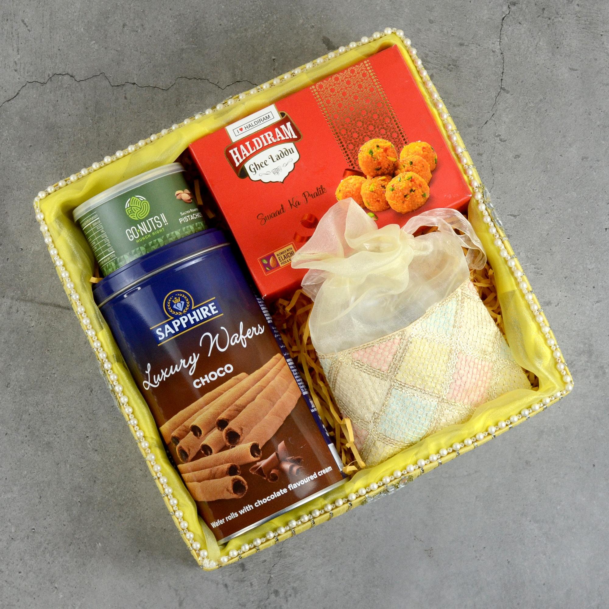 Sweets, Chocolates & Nuts Basket | Assorted Hampers