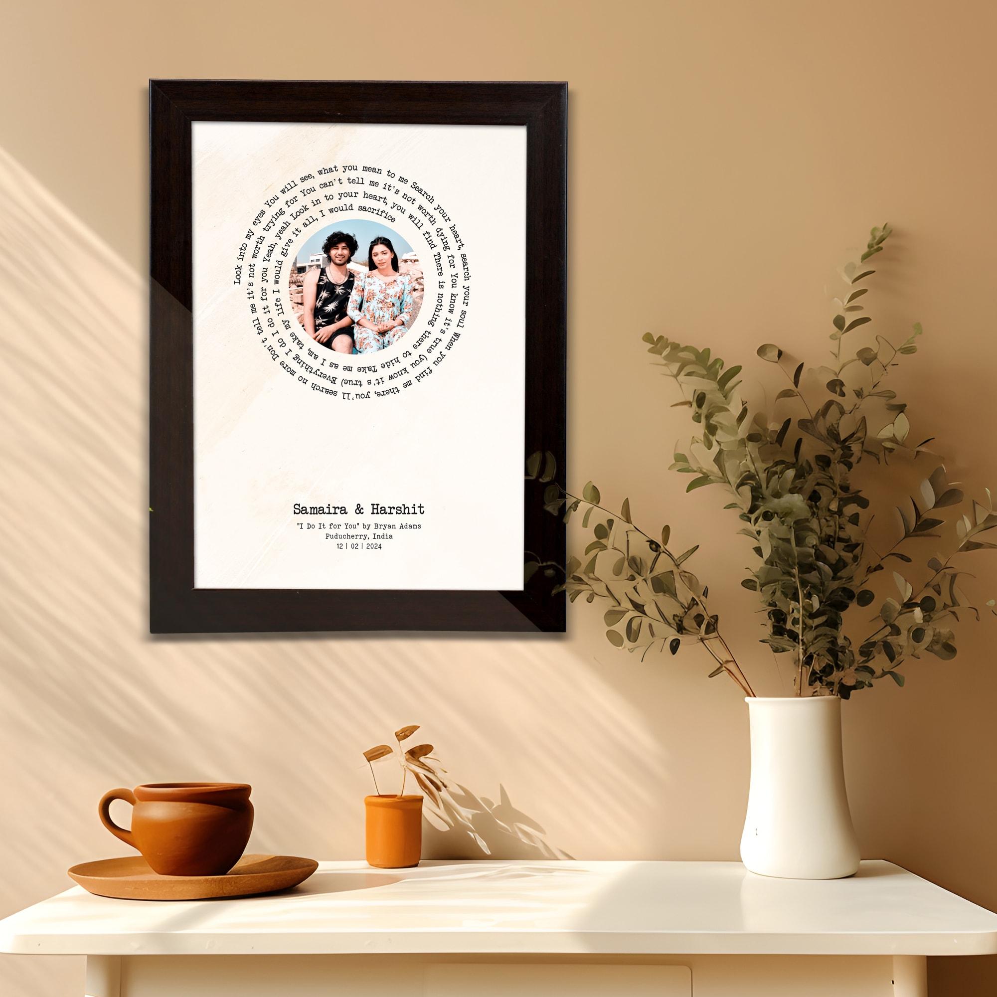 Memories and Melody Photo Frame , Personalized Photo Frames