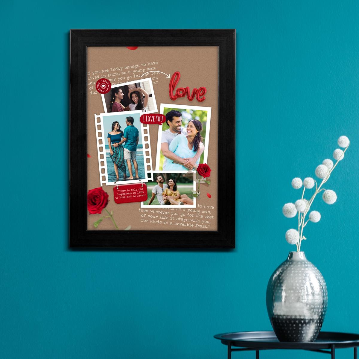 Love Collage Photo Frame, Personalized Photo Frames