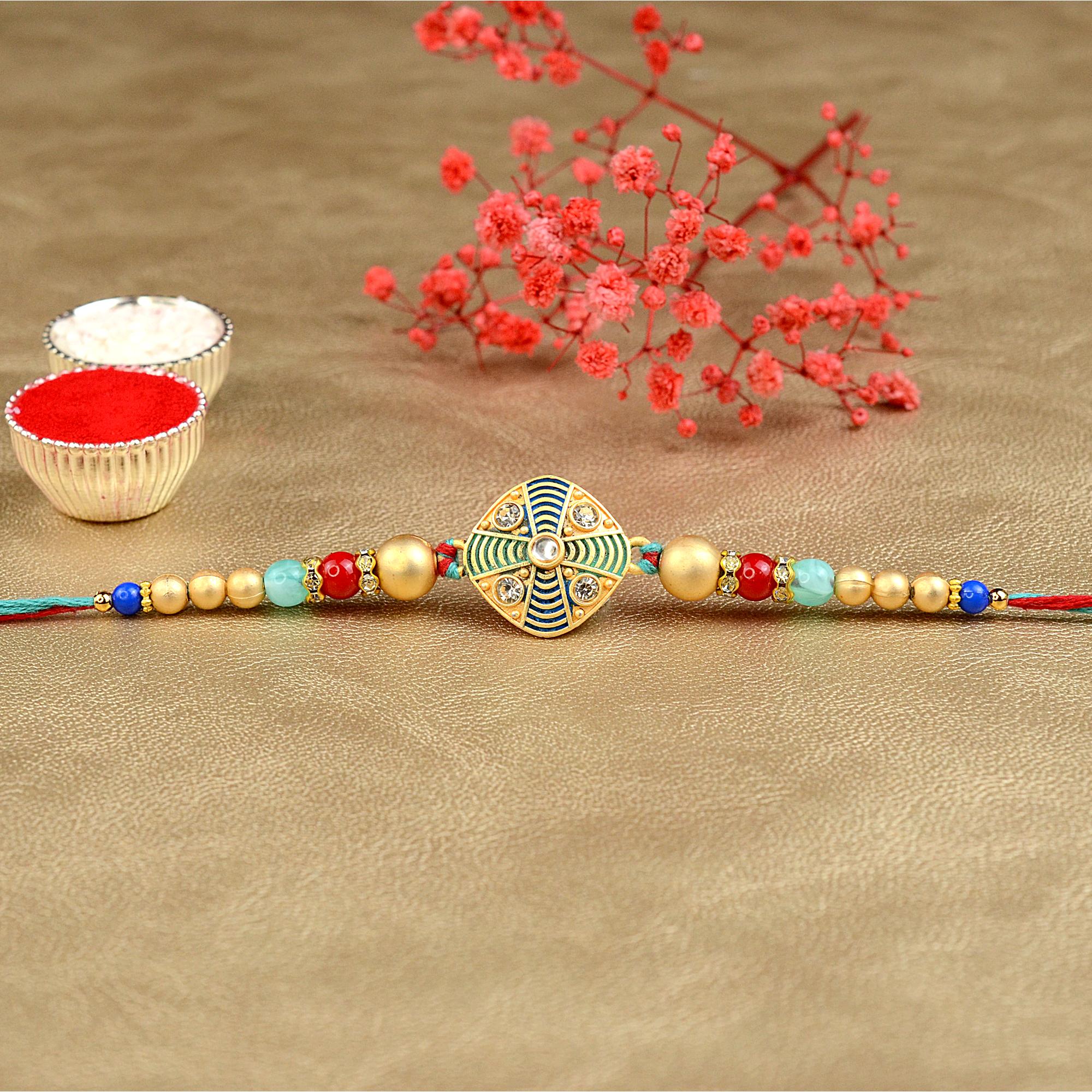 Concentrix Square Rakhi | Designer Rakhi