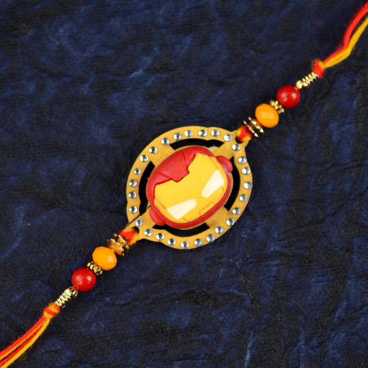 Ironman Mask Symbol Kids Rakhi | Superhero Rakhi