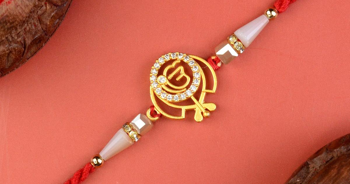 Attractive Ik Onkar Khanda Rakhi | Divine Rakhi