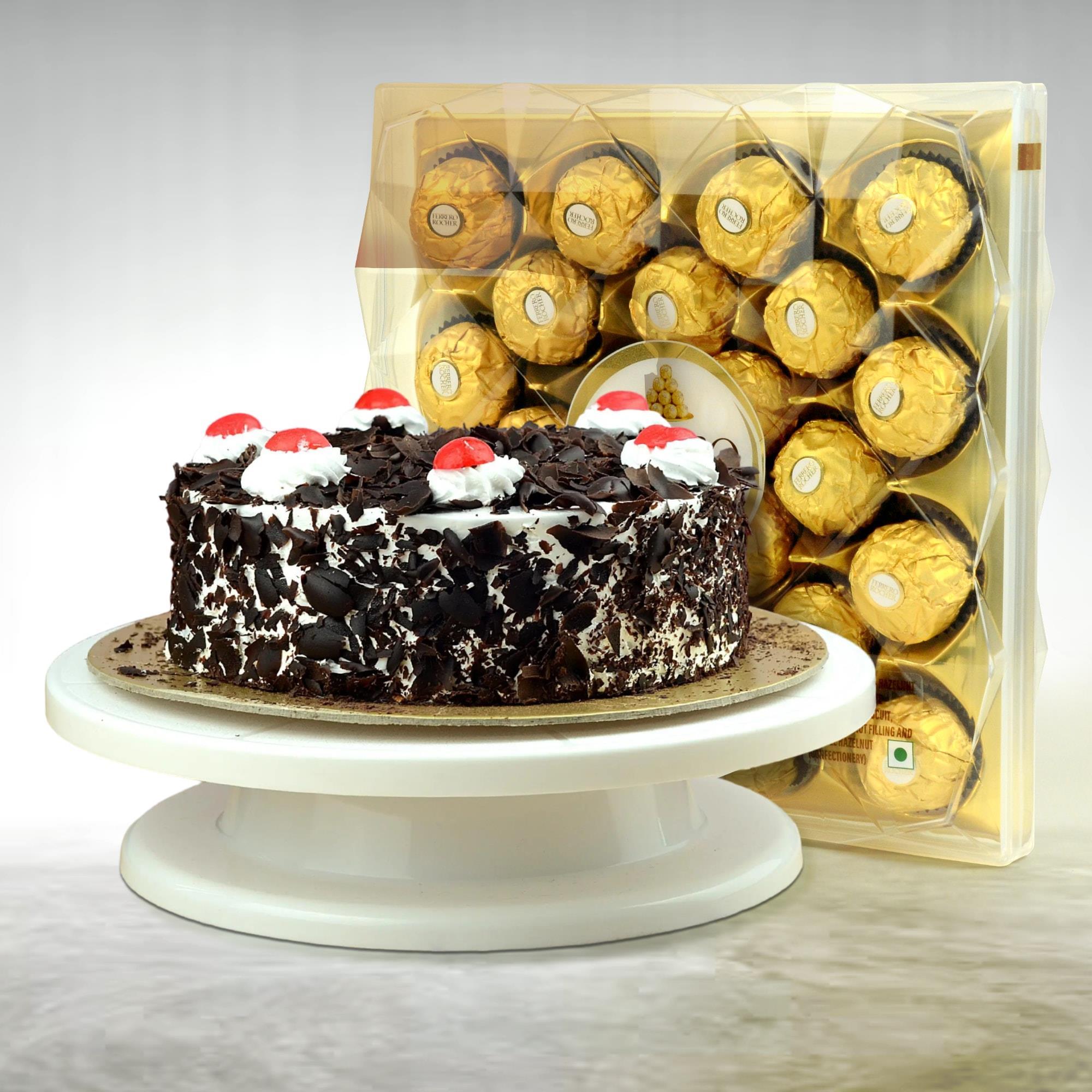 Black Forest Cake & Ferrero Rocher, Cakes & Chocolates