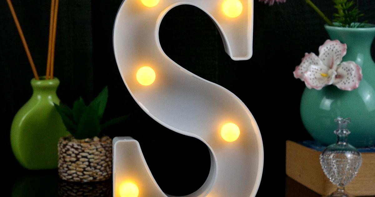 S Shaped LED Light | Gift for Home Add Ons