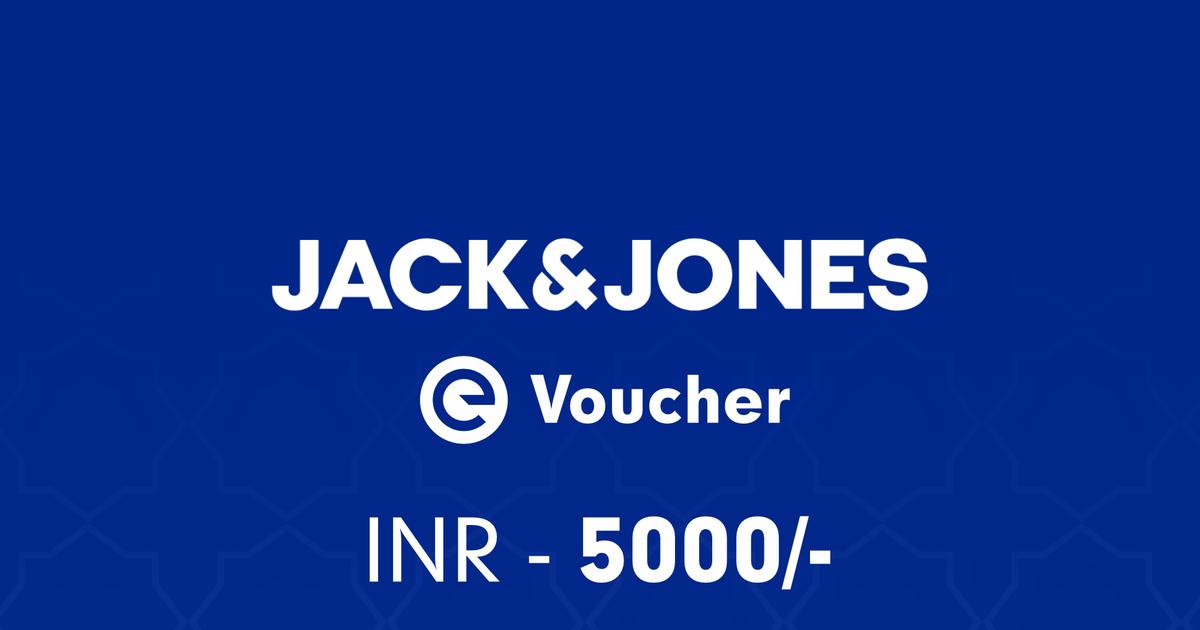 Jack & Jones E-Voucher Rs. 5000 | Jack & Jones Gift Cards