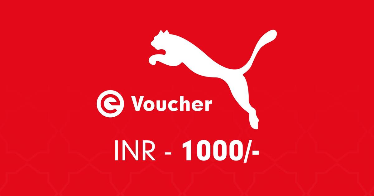 Puma E-Voucher Rs. 1000 | Puma Gift Cards