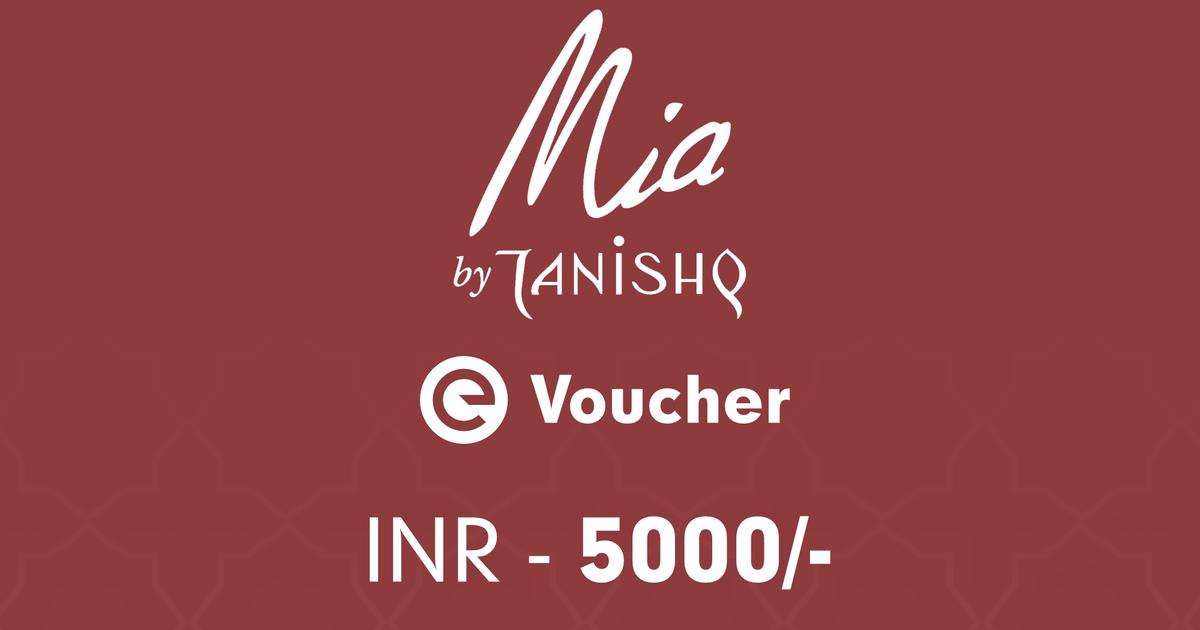 Mia by Tanishq E-Voucher Rs. 5000 | Mia (by Tanishq) Gift Cards