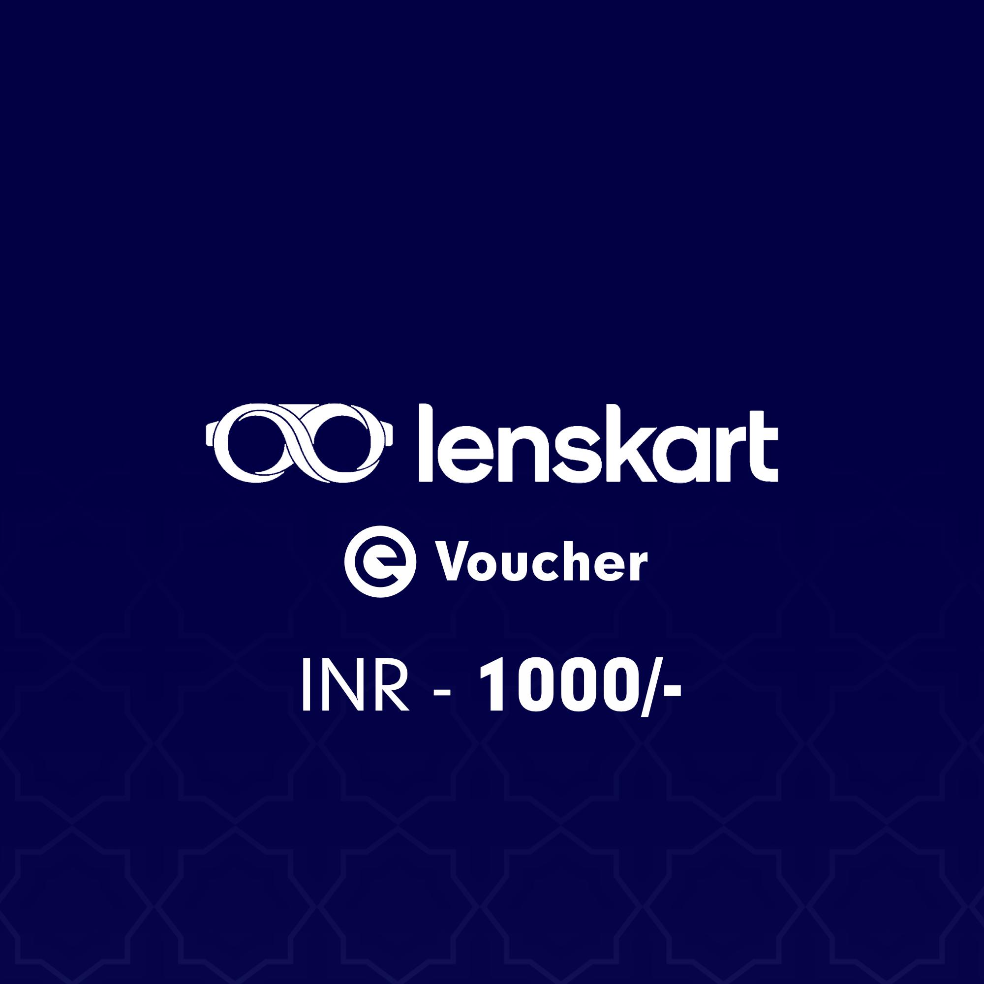 Lenskart E-Voucher Rs. 1000 | Lenskart Gift Cards