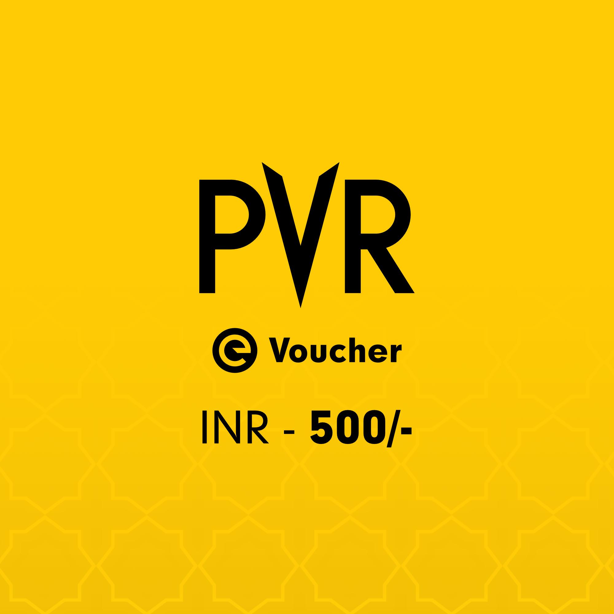 PVR E-Voucher Rs. 500 | PVR Gift Cards