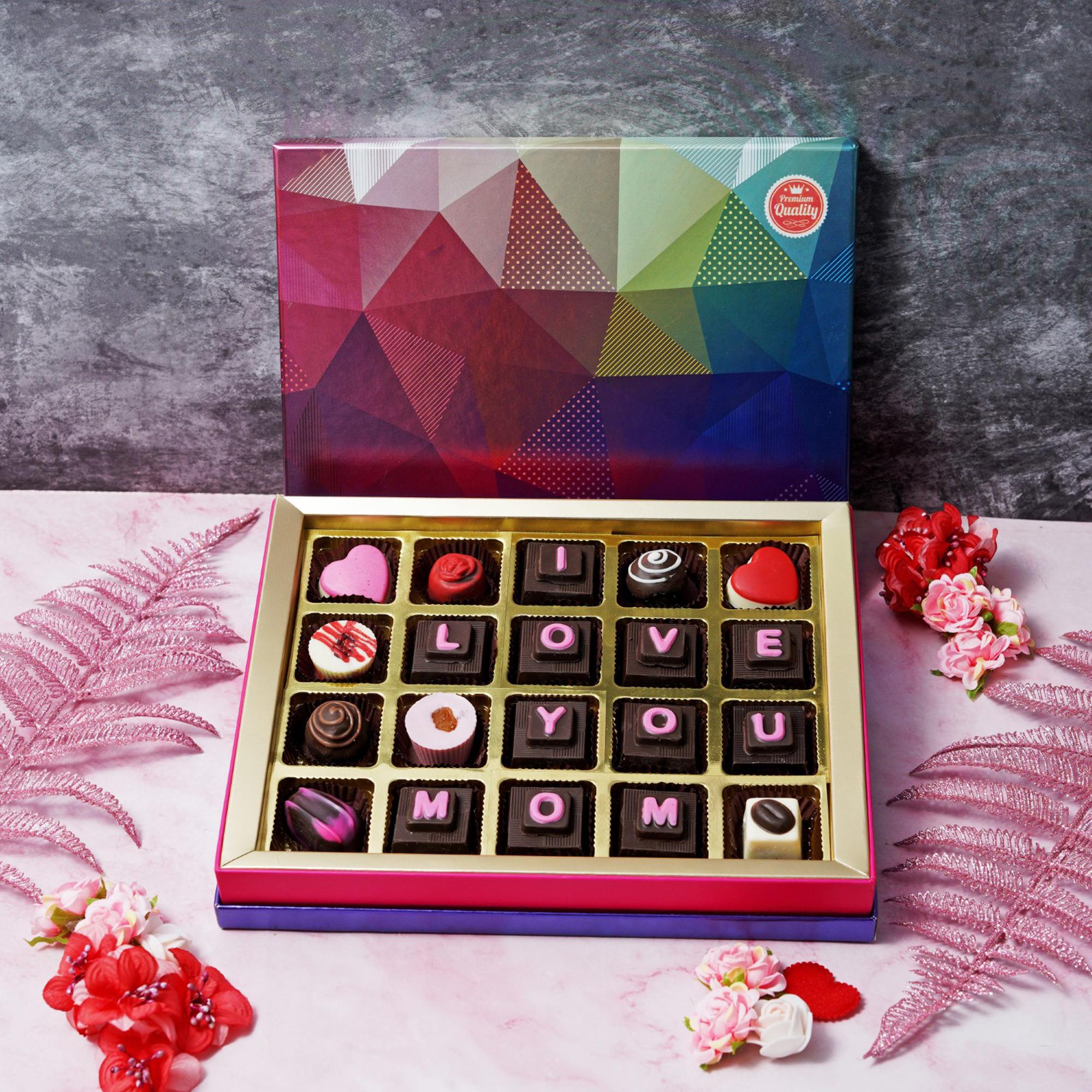 Delectable I Love You Mom Choco Box | Chocolates for Mom