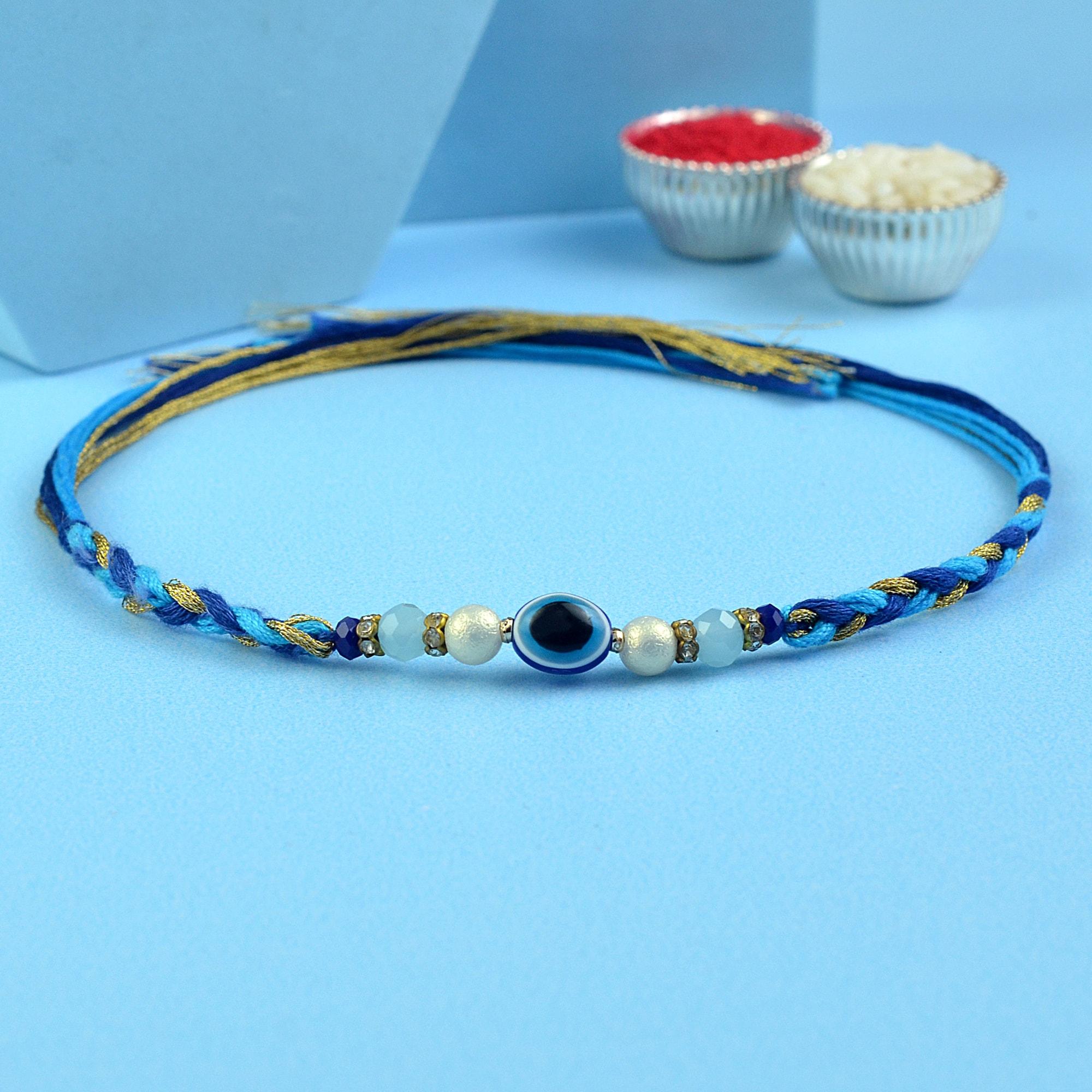 Trikaran Evil Eye Dori Rakhi | Evil Eye Rakhi