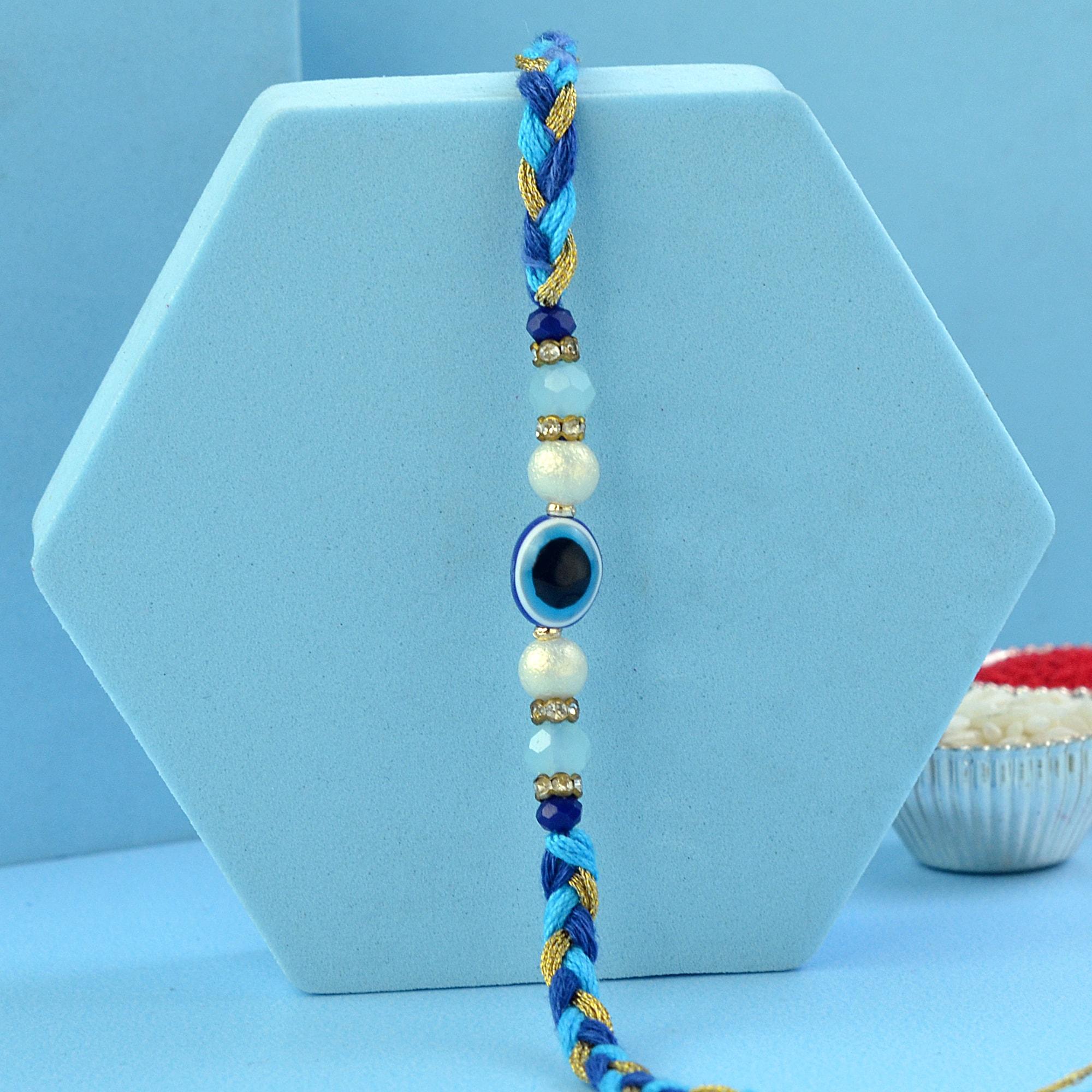 Trikaran Evil Eye Dori Rakhi | Evil Eye Rakhi