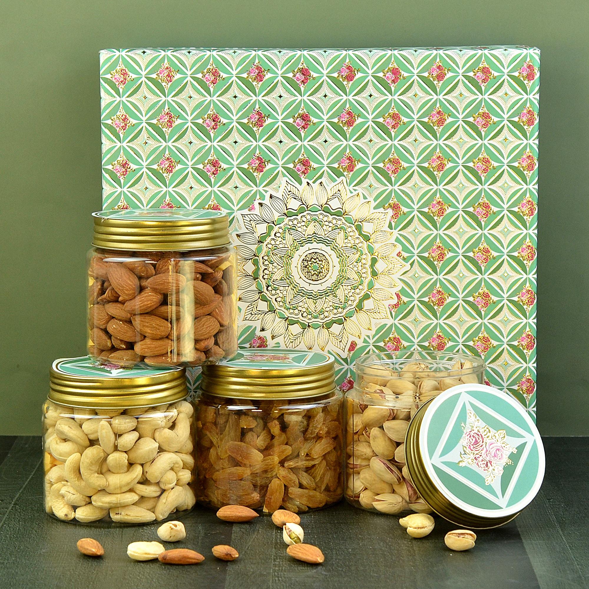 Floral Designer Dry Fruits Box, Dry Fruits Hampers