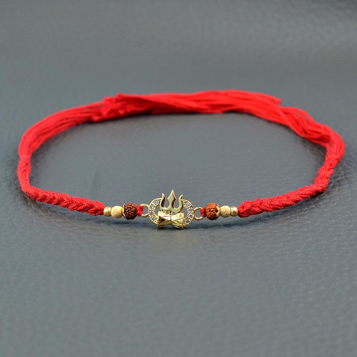 Metallic Shiva Symbol Rakhi | Divine Rakhi