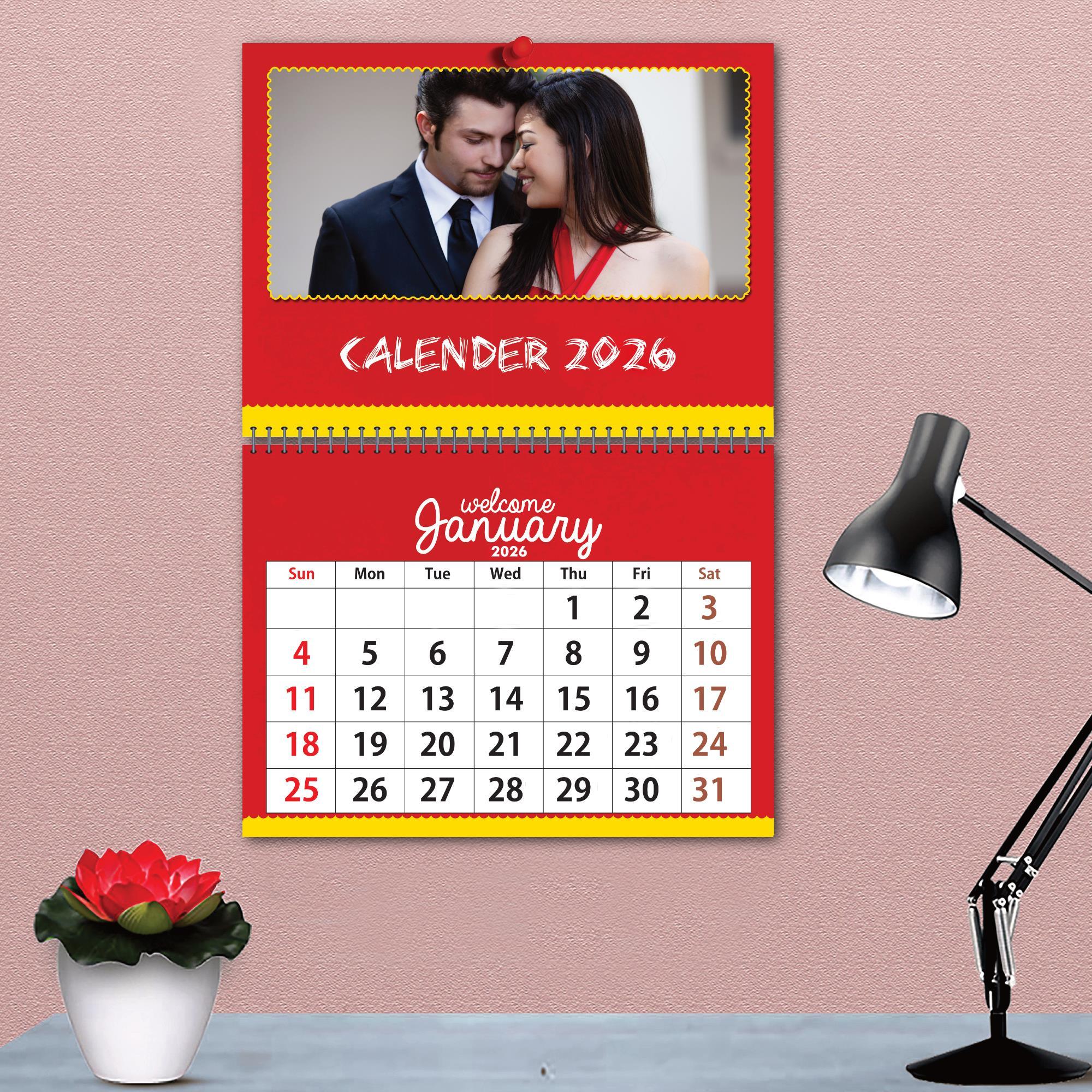 Exclusive Love Calendar, Personalized Calendars